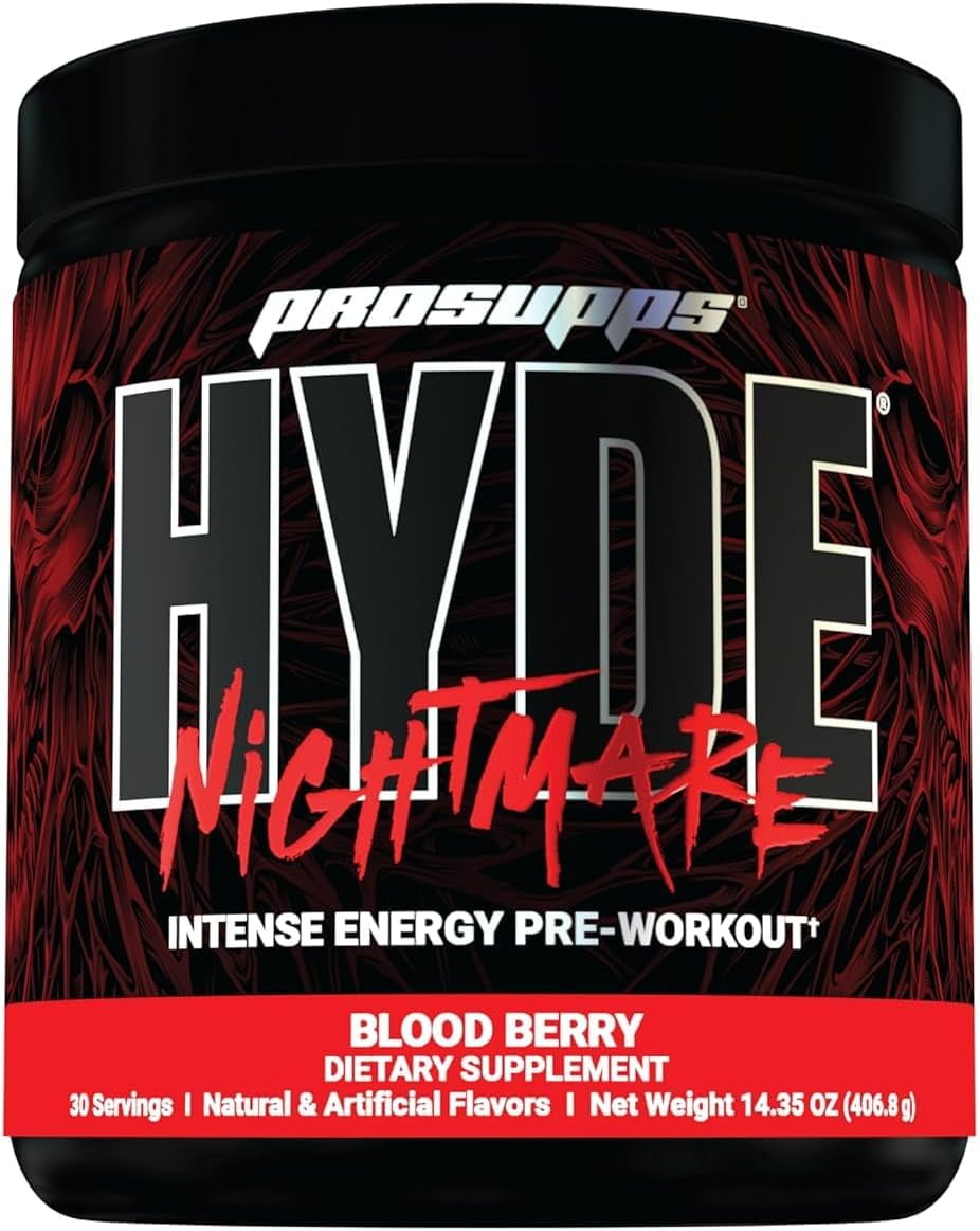 PROSUPPS Hyde Nightmare Pre-Workout Powder Energy Drink (30 Servings, Blood Berry) - Walmart.com