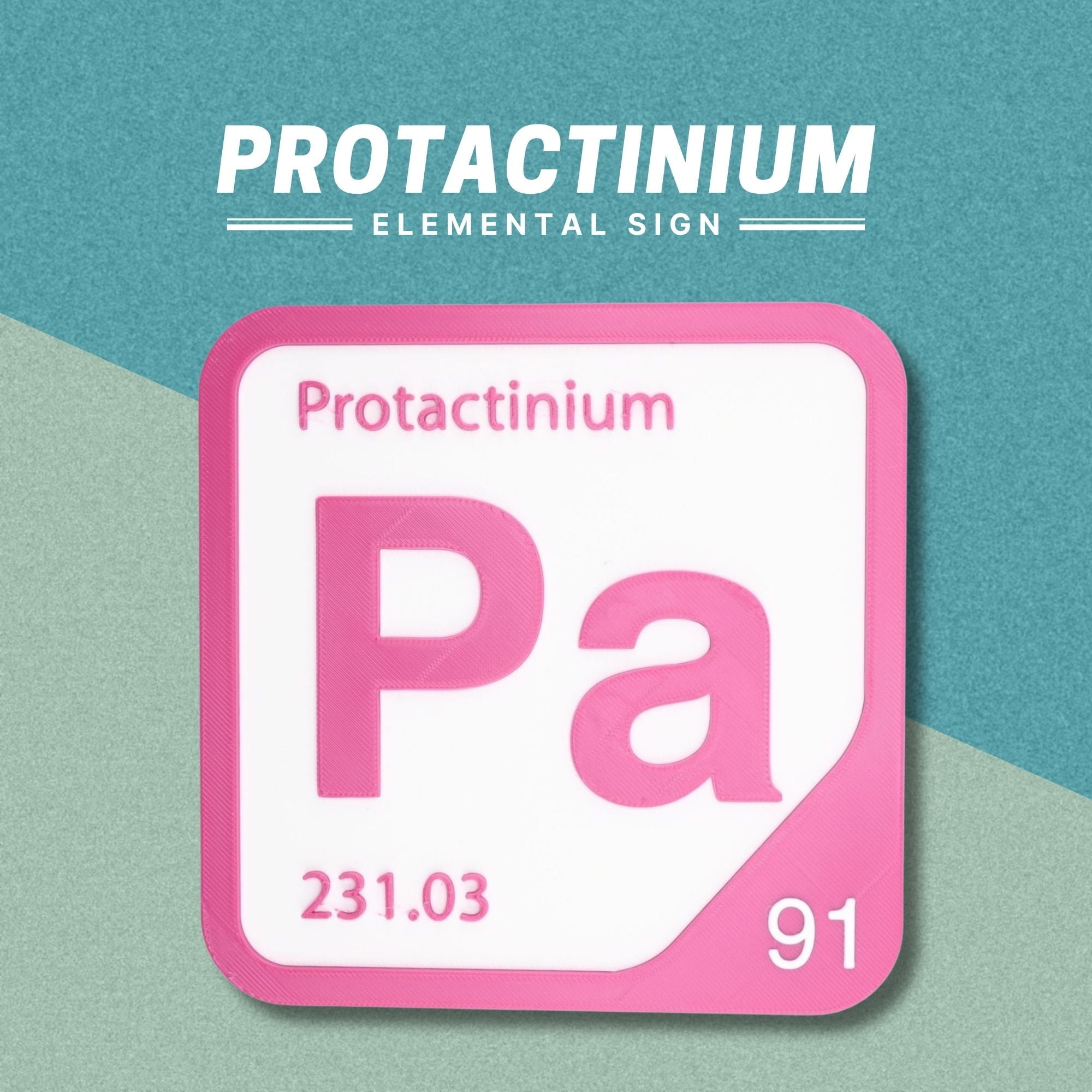 PROTACTINIUM Periodic Table Tile – Educational Wall Art for Science ...