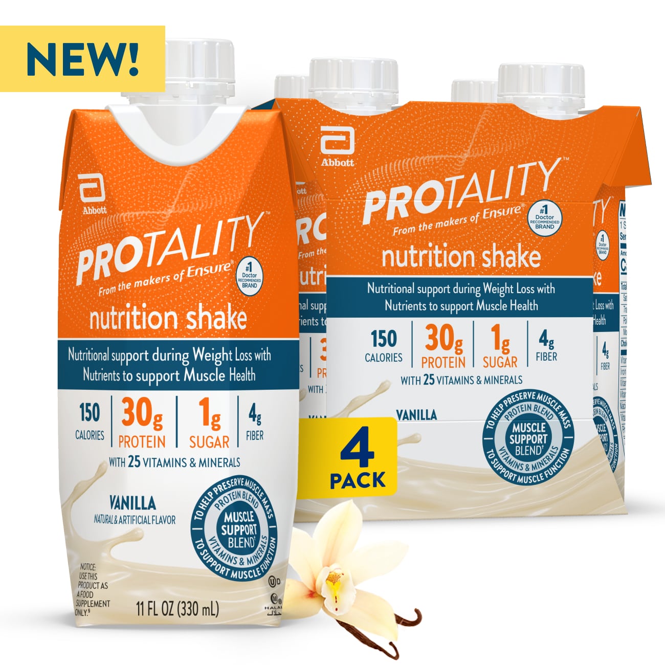 Ensure Enlive Meal Replacement Shake, 20g Protein, 350 Calories ...