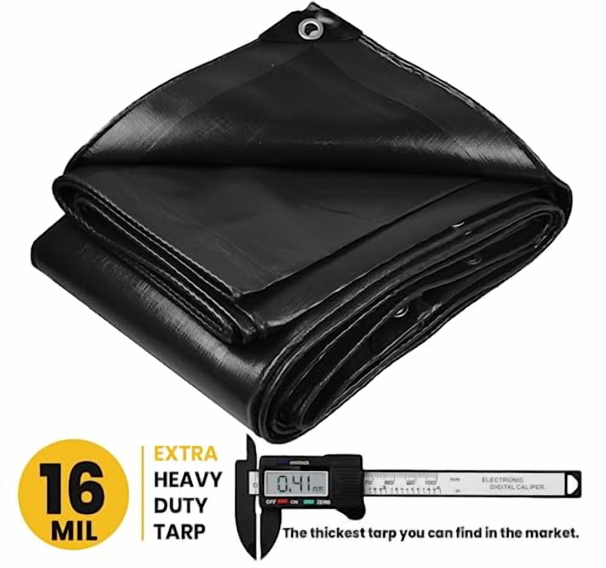 PROTARP Extra Heavy Duty 16 Mil Tarp Cover, Waterproof, UV Resistant ...