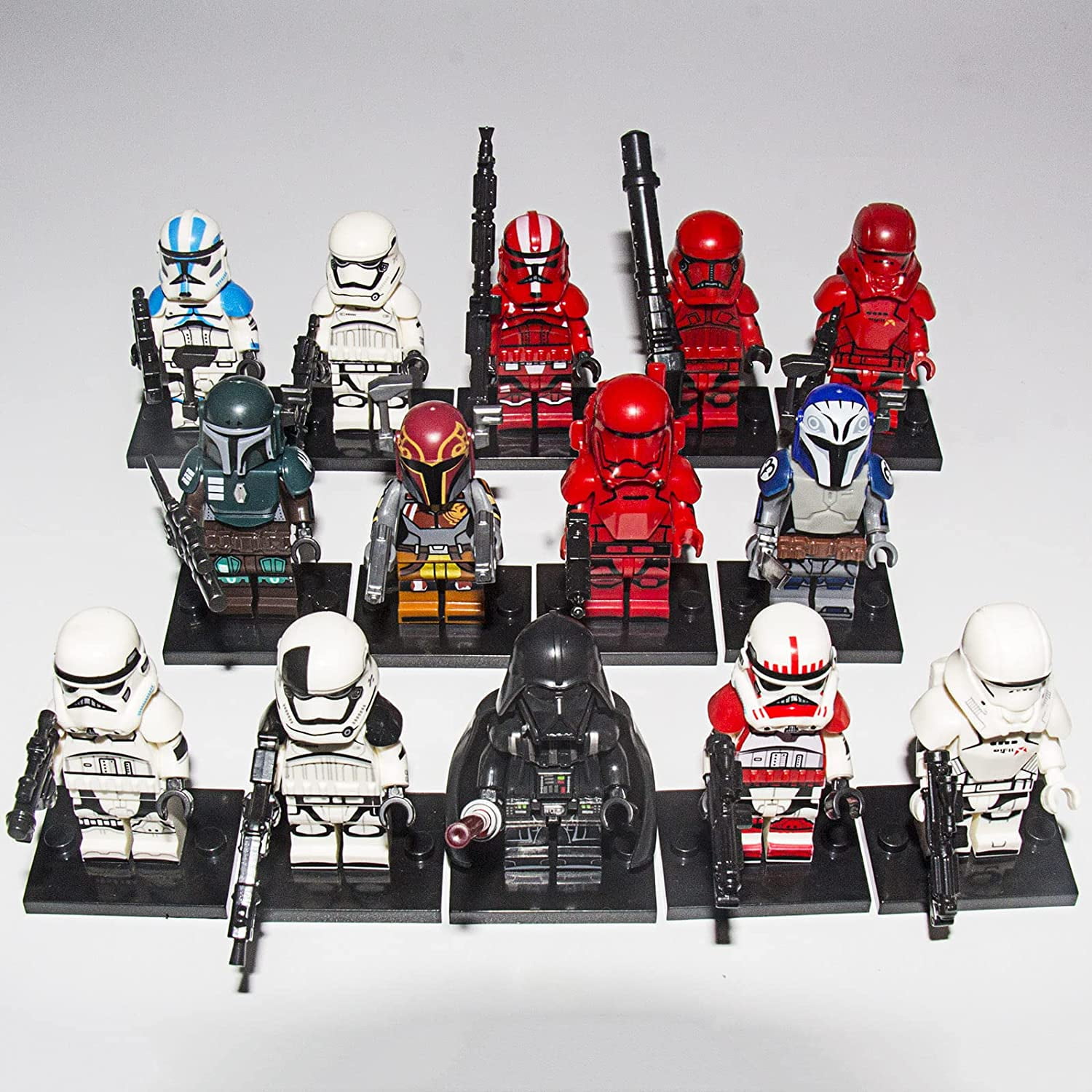 PROTBEAR Clone Troopers Stormtroopers Action Figures Building Kit, 14 ...