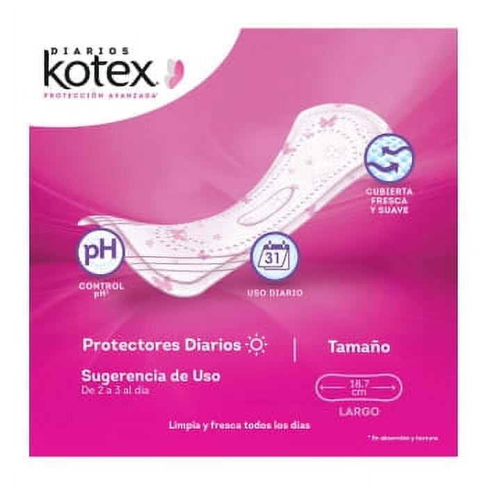 Kotex Long Panty Liners 132 pcs - Walmart.com