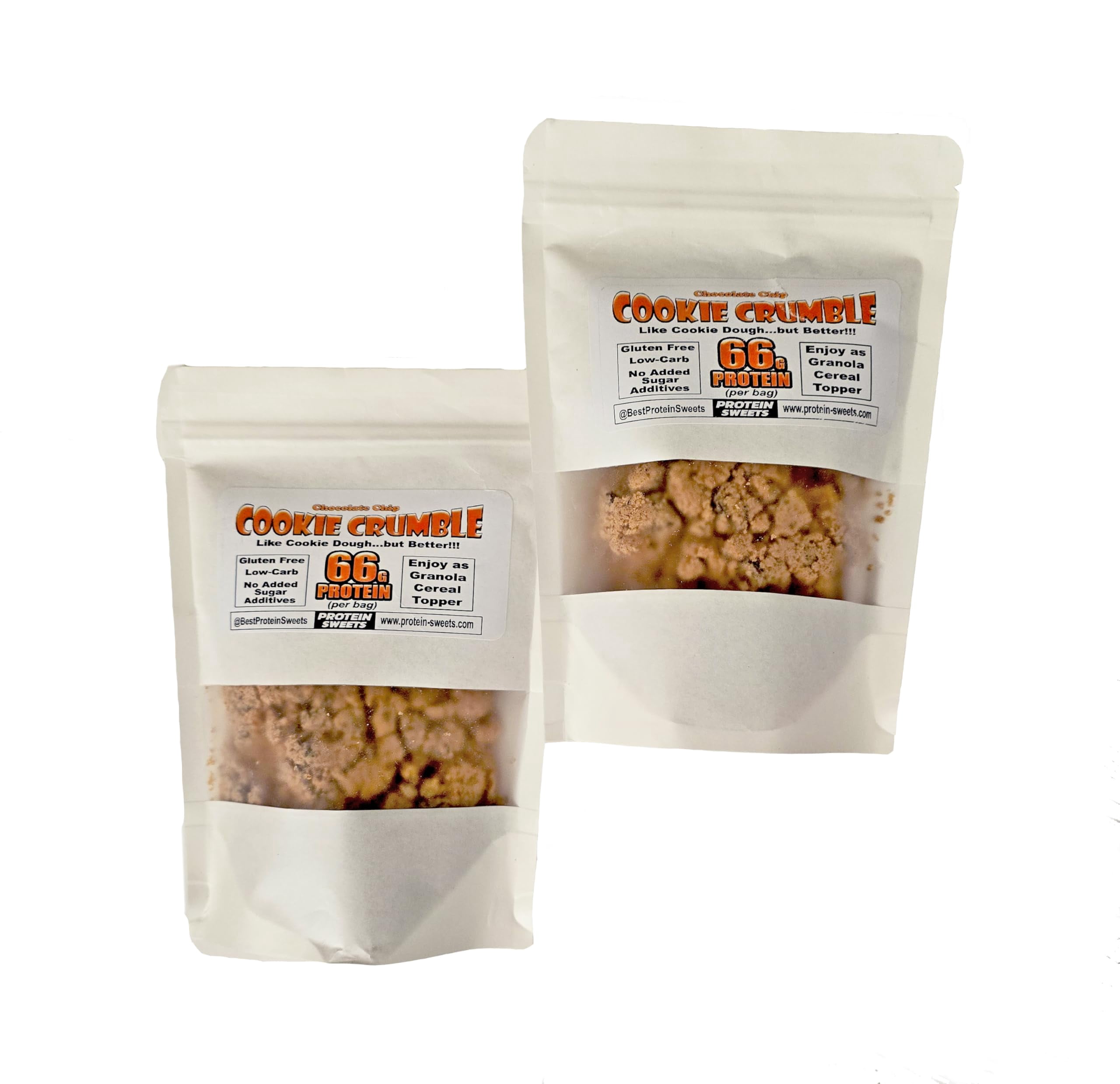 PROTEIN SWEETS Cookie Crumble - High-Protein Snack, Low-Carb, Gluten ...