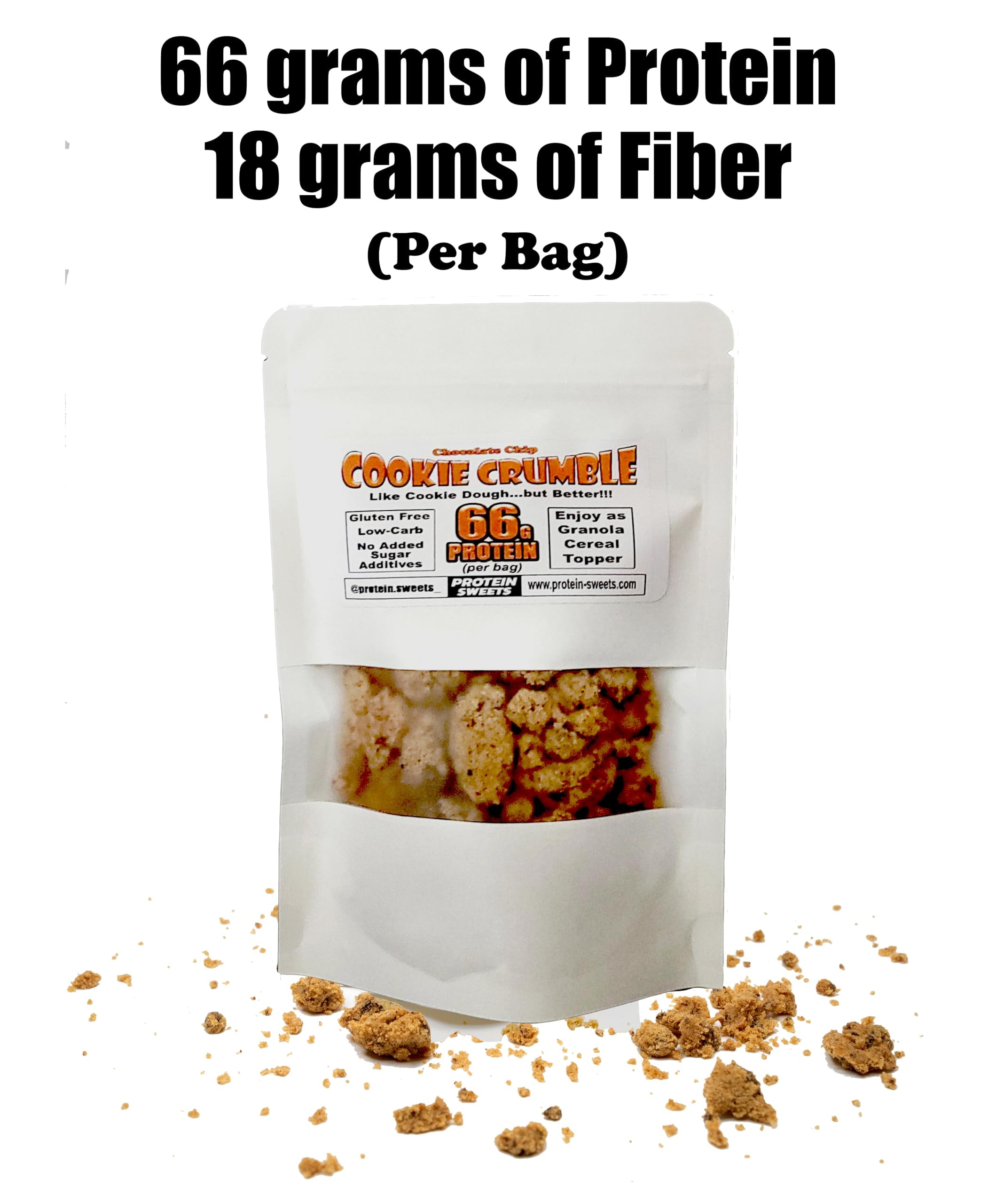 PROTEIN SWEETS Cookie FEV6 Crumble - High-Protein Snack, Low-Carb ...