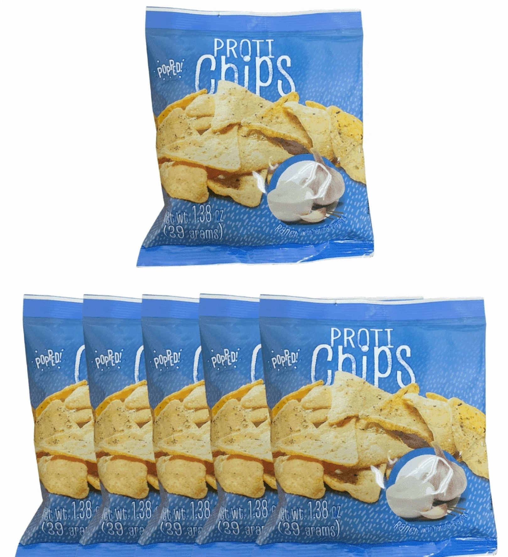 Proti Fit Protein Chips, Ranch, High Protein, Low Calorie, 7 Bags ...