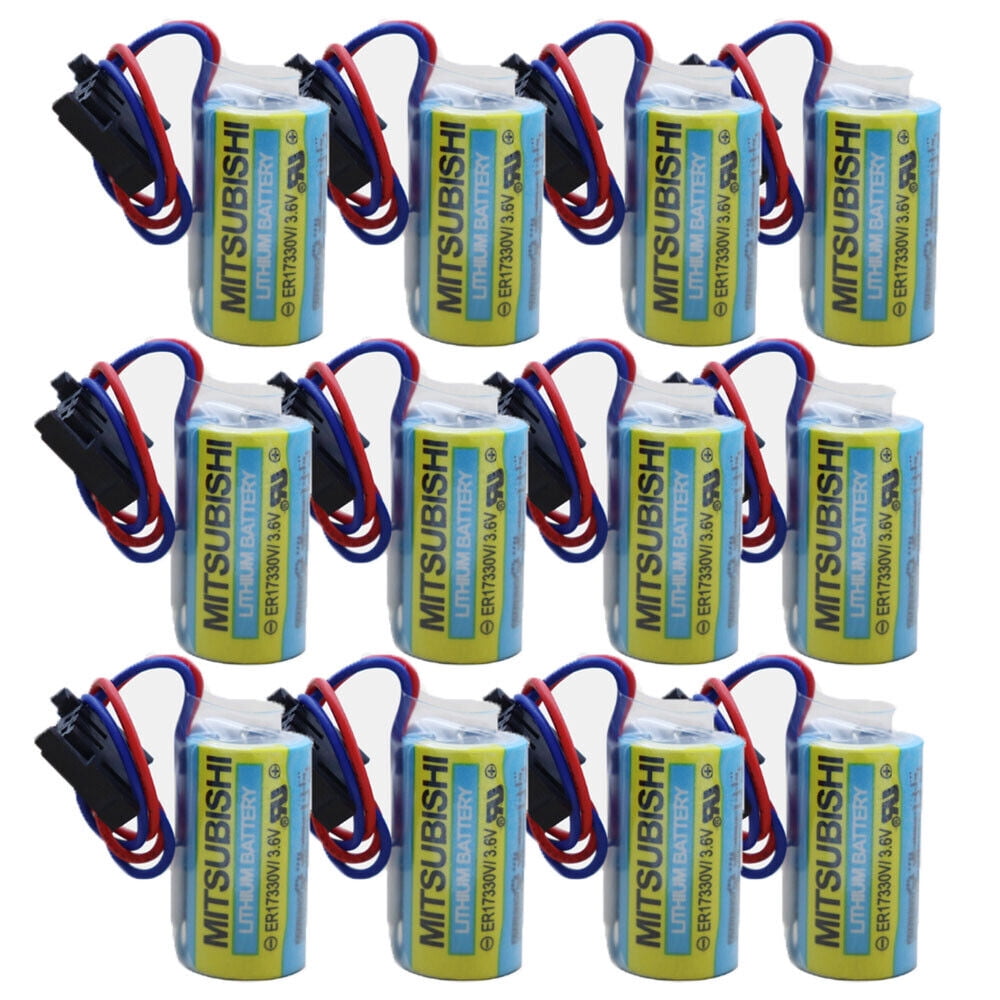 PROTOW 12x MR-BAT ER17330V/3.6V Mitsubishi A6BAT PLC Battery for FANUC ...