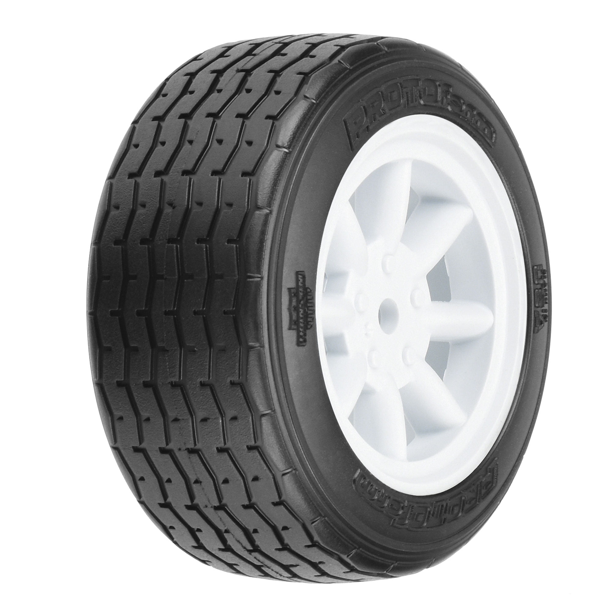 PROTOform VTA Front Tire 26mm Mounted White Wheel PRM1014017 RC Tire ...