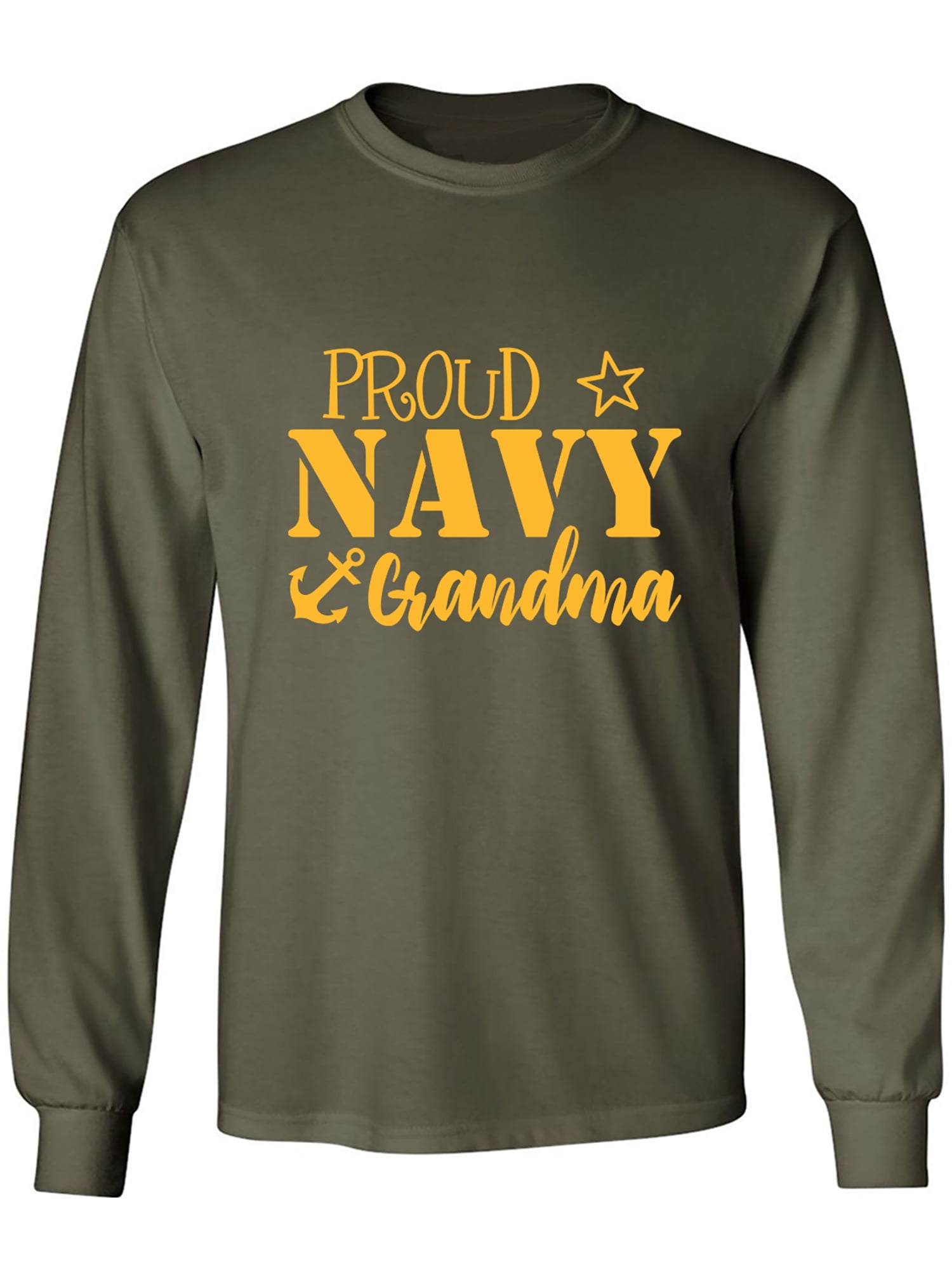 PROUD NAVY GRANDMA Adult Long Sleeve T-shirt - Walmart.com