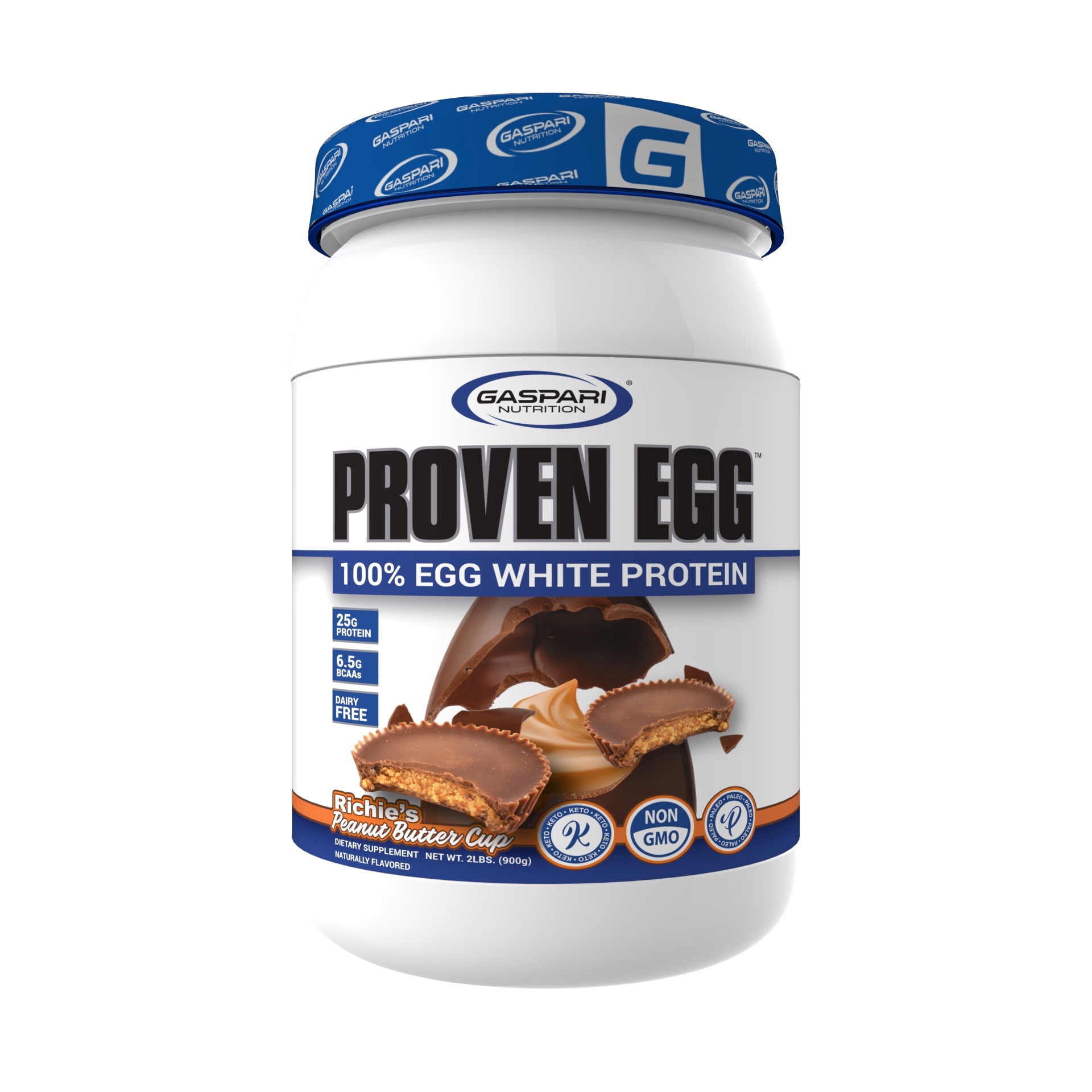 Gaspari Nutrition Proven Egg, 100% Egg White Protein, 25g Protein, Keto ...