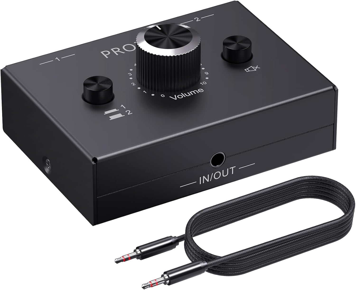 PROZOR 3.5mm Audio Bi-Directional Switcher - 2(1)-in-1(2)-Out 3.5mm ...