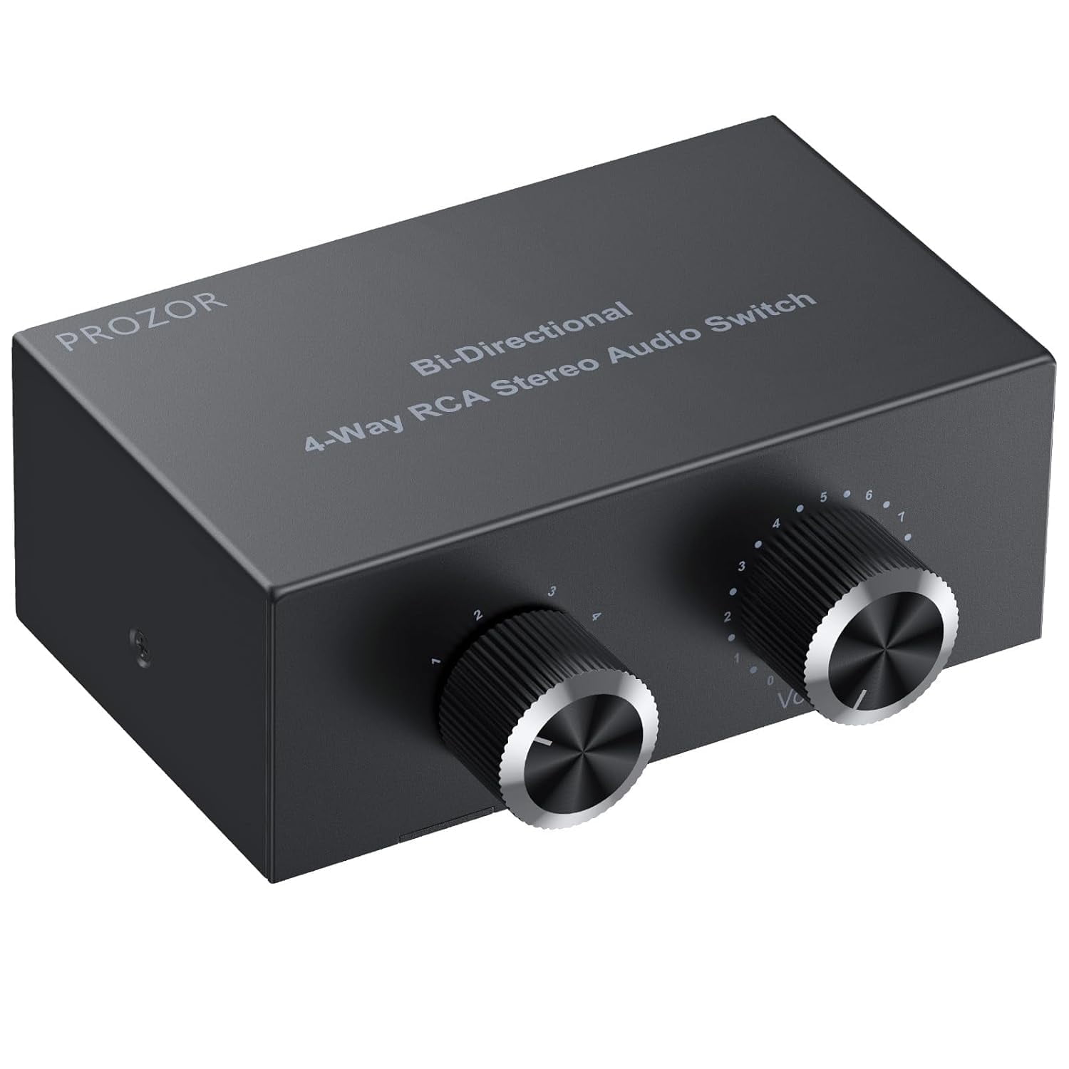 PROZOR 4-Way Bi-Directional RCA Audio Switcher with Volume Control, No ...