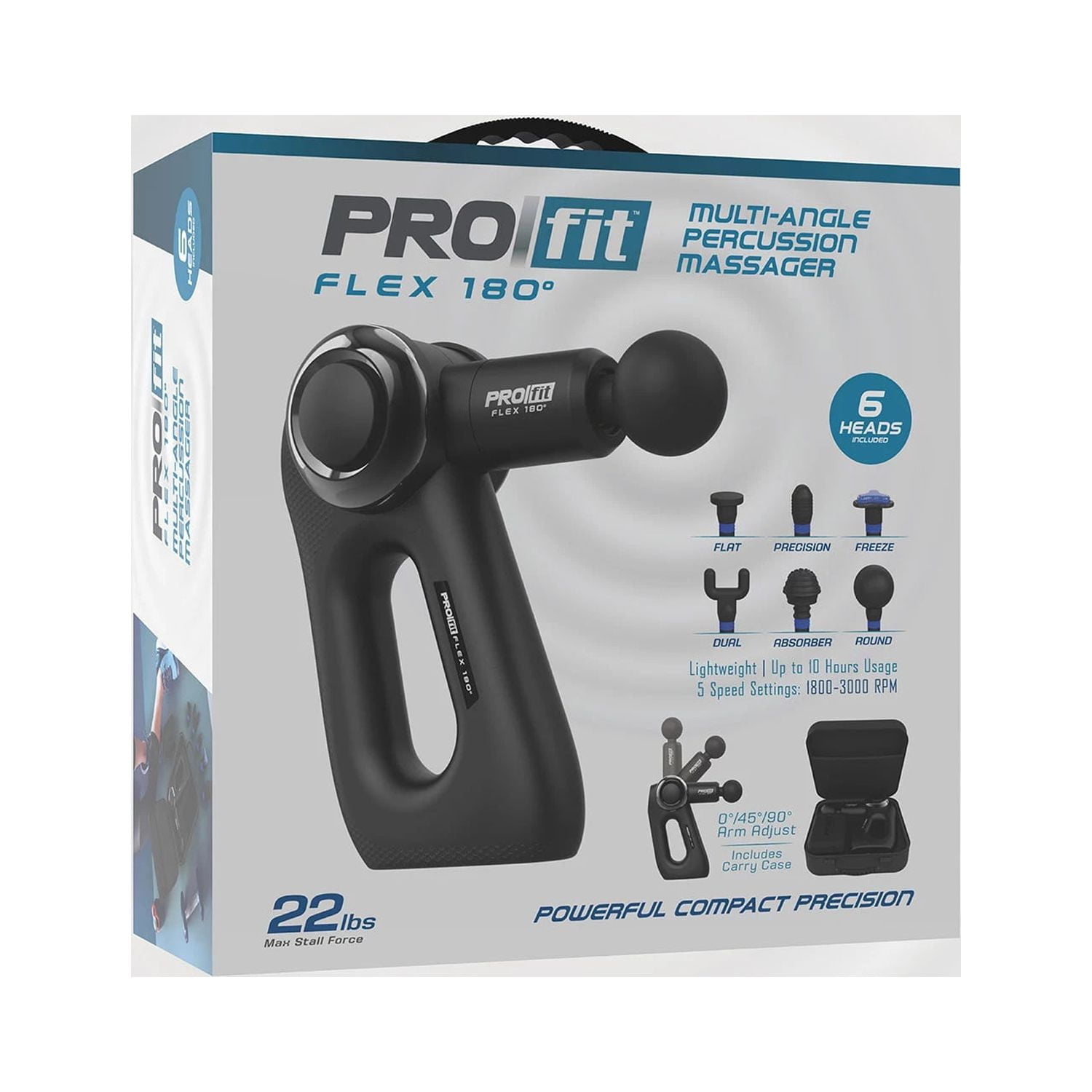 PROfit Elite 180 Portable Deep Tissue Muscle Massager, Handheld ...