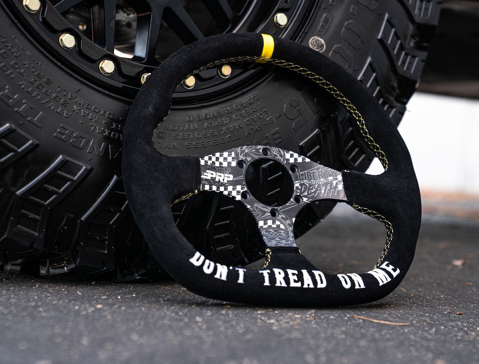 PRP DON’T TREAD ON ME COMP-R SUEDE STEERING WHEEL (D-SHAPED) - Walmart.com