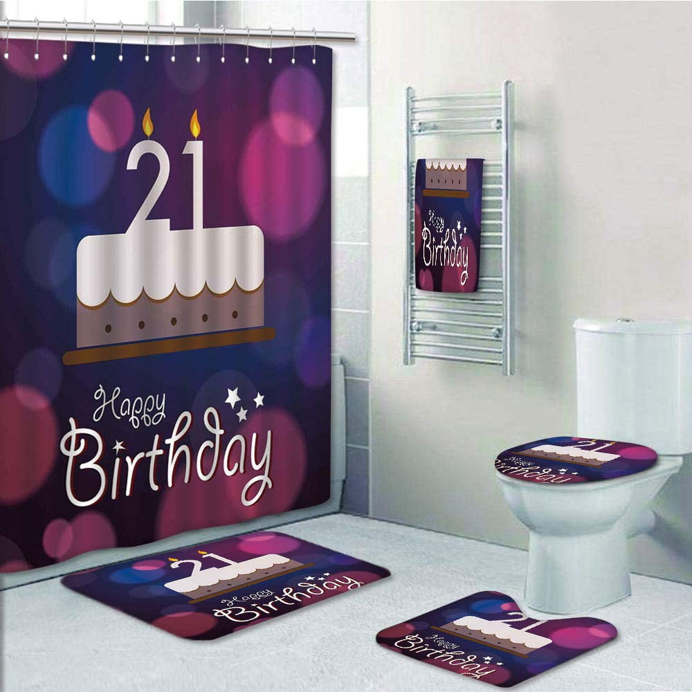 PRTAU 21st Birthday Happy Birthday Quote with Stars on Abstract Toned ...