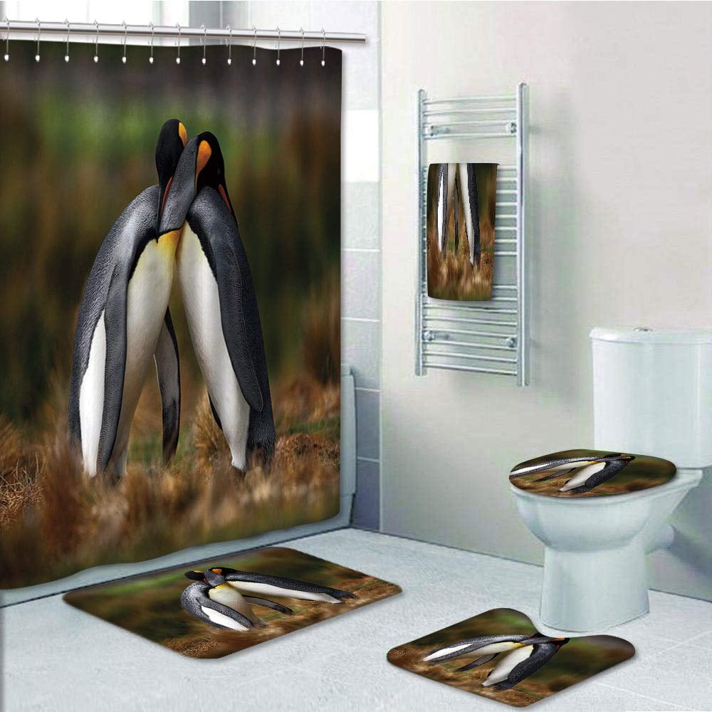 PRTAU Animal Penguin Couple Cuddling in Wild Nature Love Affection ...