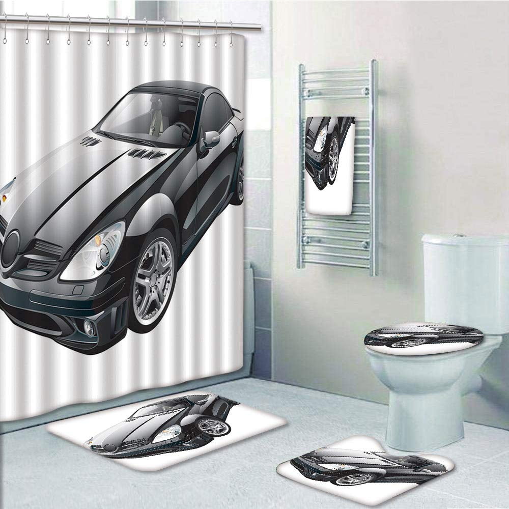 PRTAU Cars Modern Sport Car Drive Transportation Automobile Front View Collectors 5 Piece ...