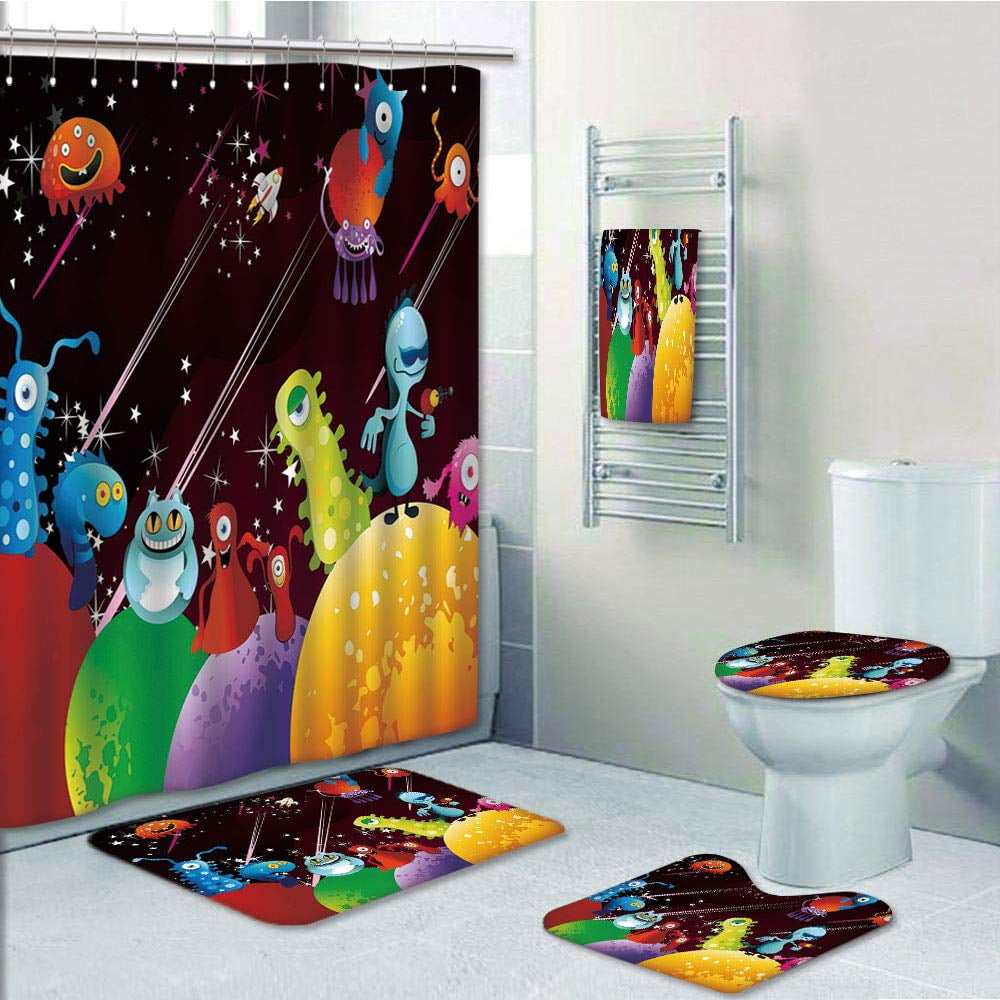 PRTAU Funny Aliens Having A Party Over Planets in Outer Space Androids ...