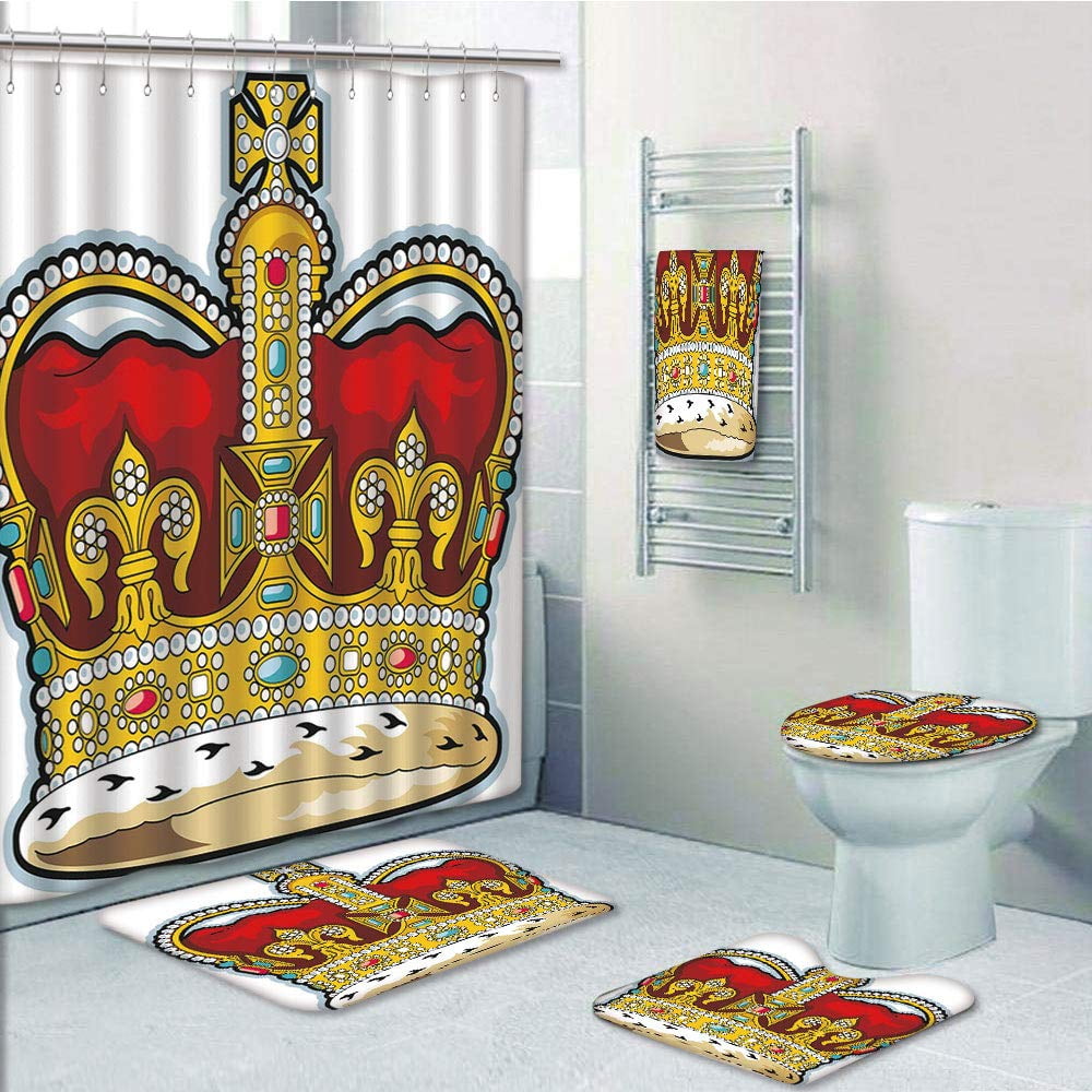 PRTAU Heraldry Medieval British Crown with Middle Age Inspired Stones ...