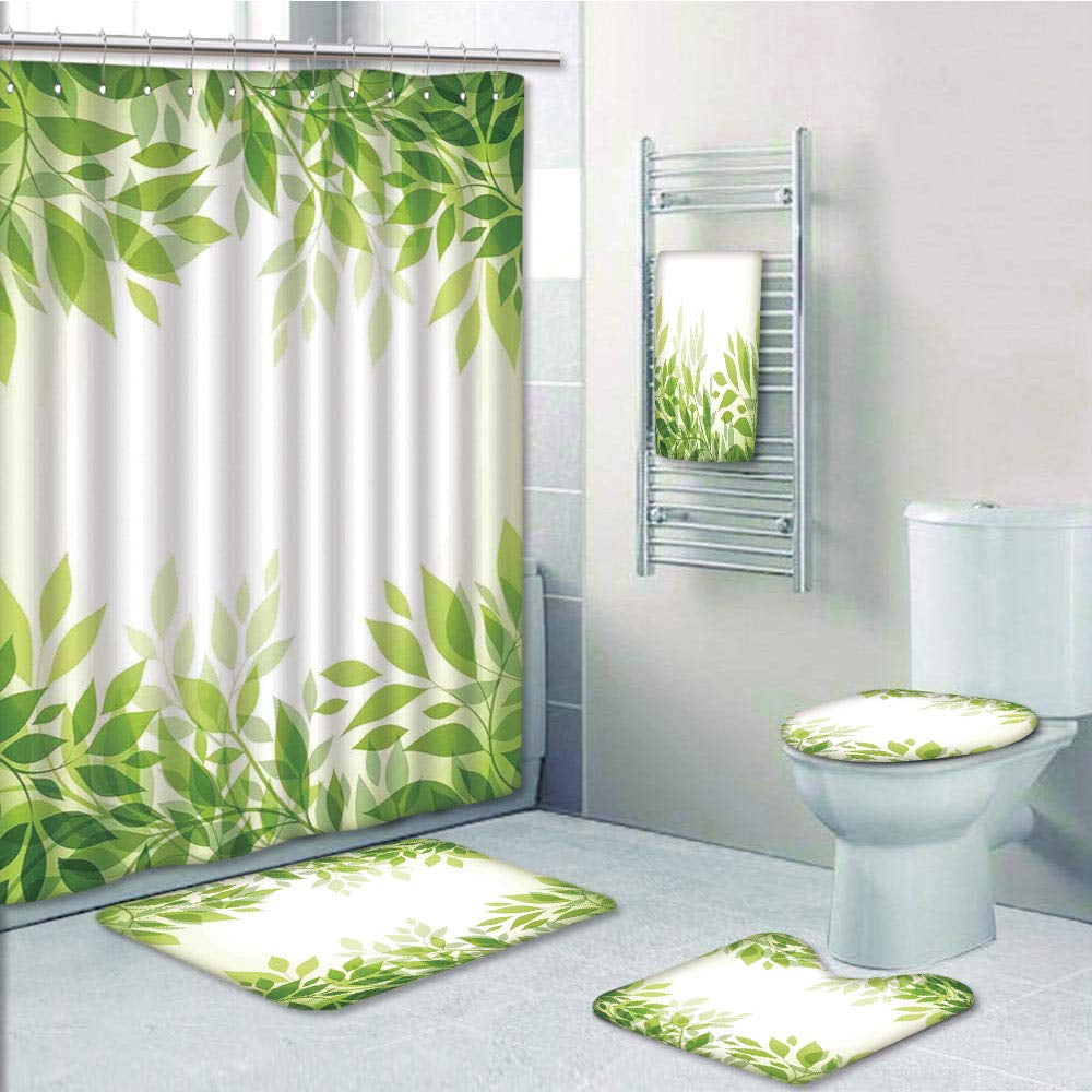 PRTAU Leaves Modern Frame of Tree Leaves Branches Feng Shui Office 5 ...