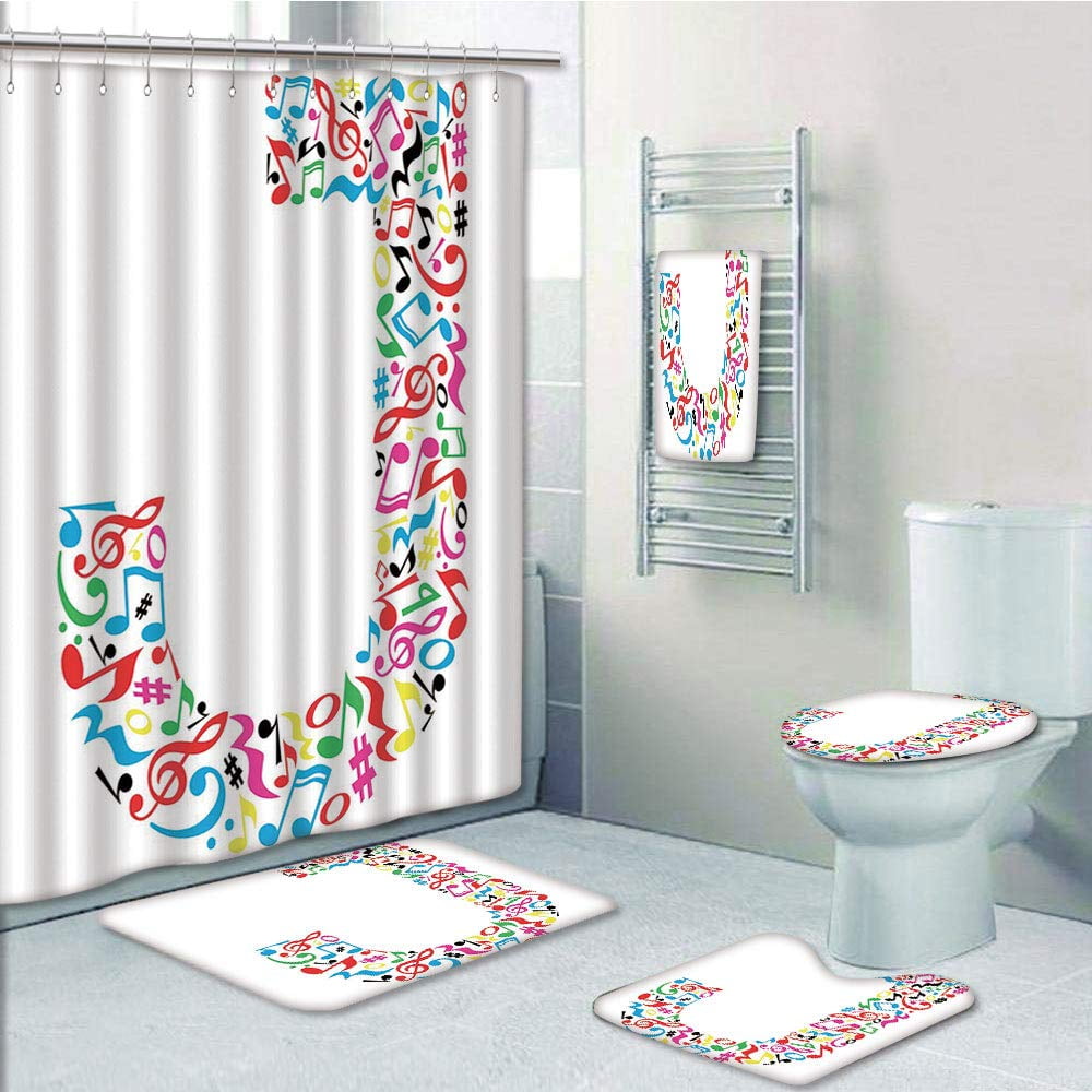 PRTAU Letter J J Typography in Artful Musical Notes ABC Font Language 5 ...