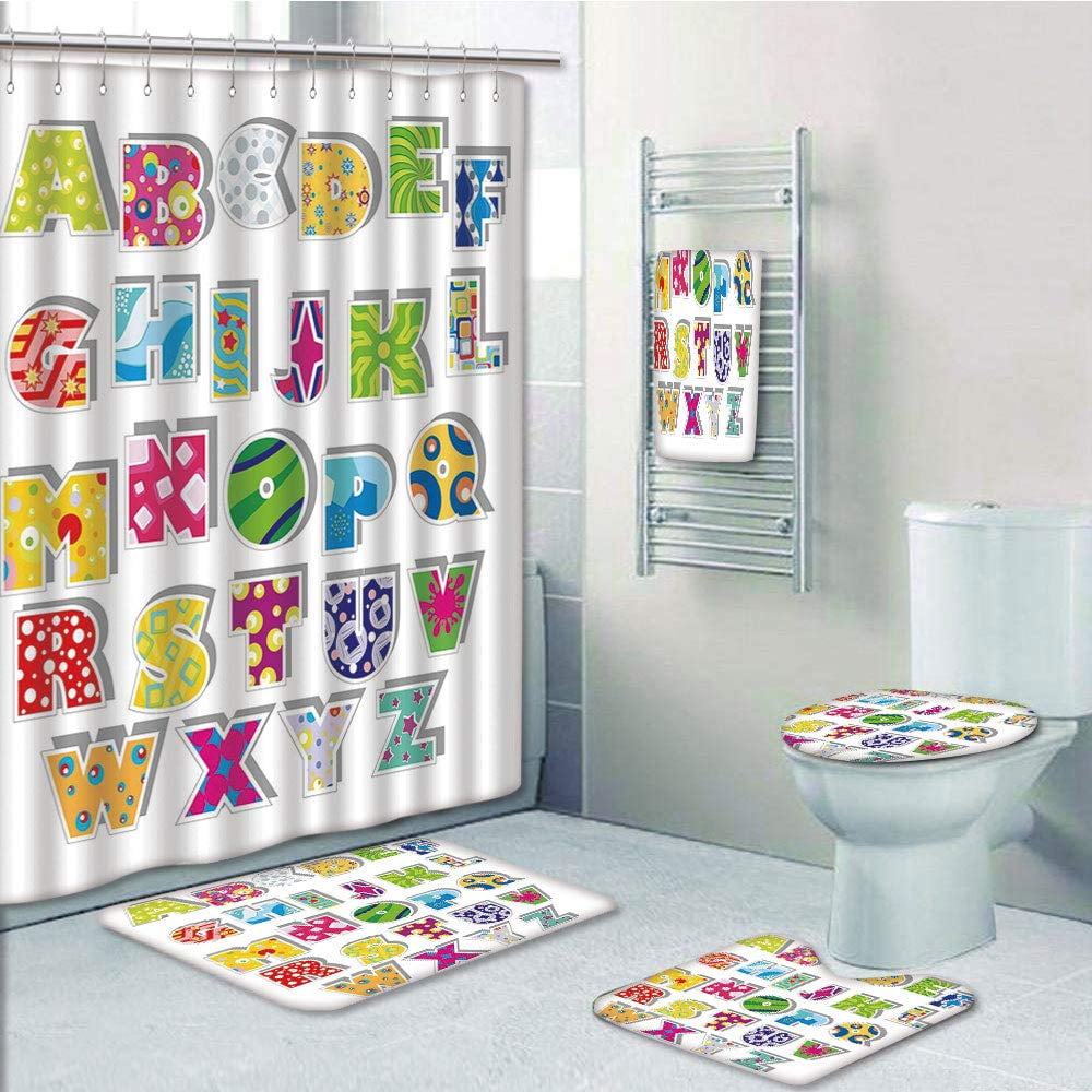 PRTAU Letters Full Set of Alphabet with Various Abstract Dots Squares ...