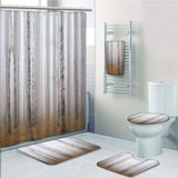 PRTAU Morning Mist in Autumn Birch Grove Flora Calm Serene Simple ...