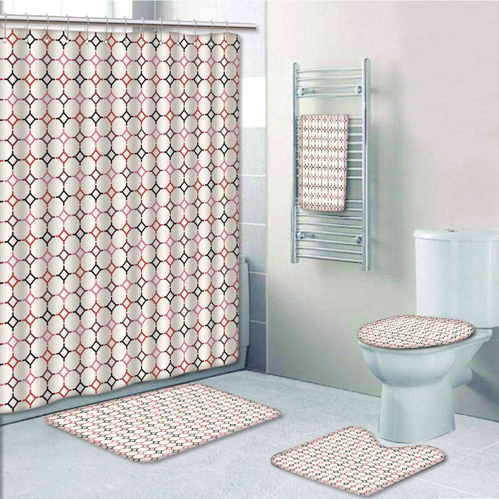 PRTAU Retro Hexagonal Shaped Cut Lines Attached with Vertical Squares ...
