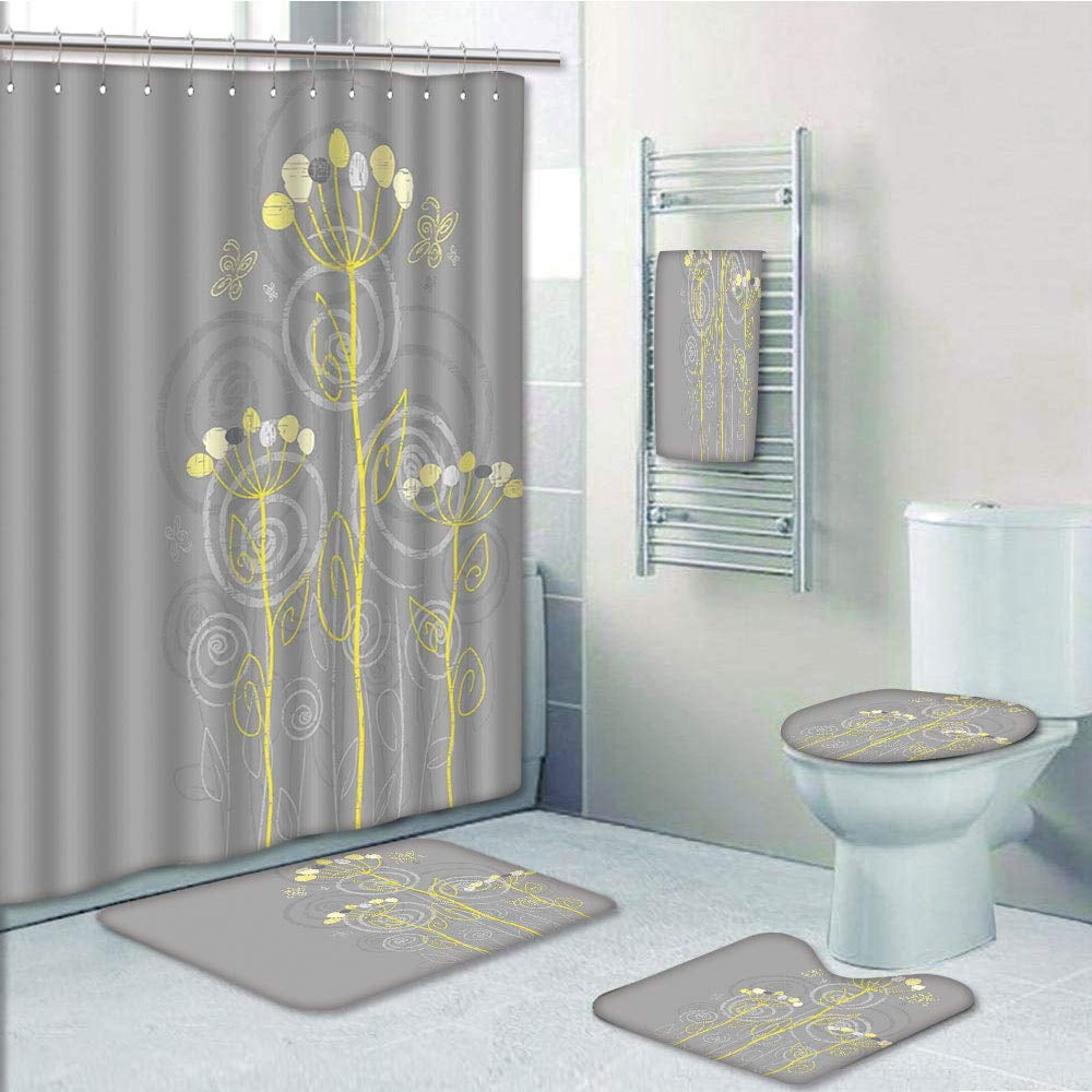 PRTAU Under the Sea Inspired Flowers Abstract Swirls Backdrop Charcoal ...