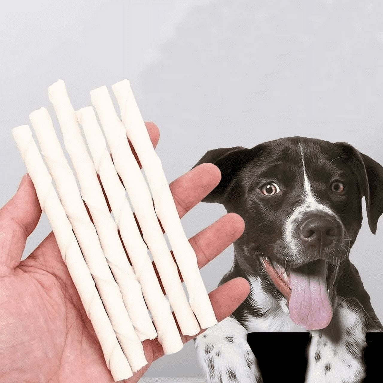 PRUMYA Dog Rawhide Twist Sticks Natural 5 Inch Thin Sticks Rawhide ...
