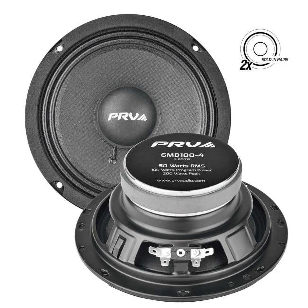 PRV PAIR OF 6.5" 4 OHM MIDBASS - Walmart.com