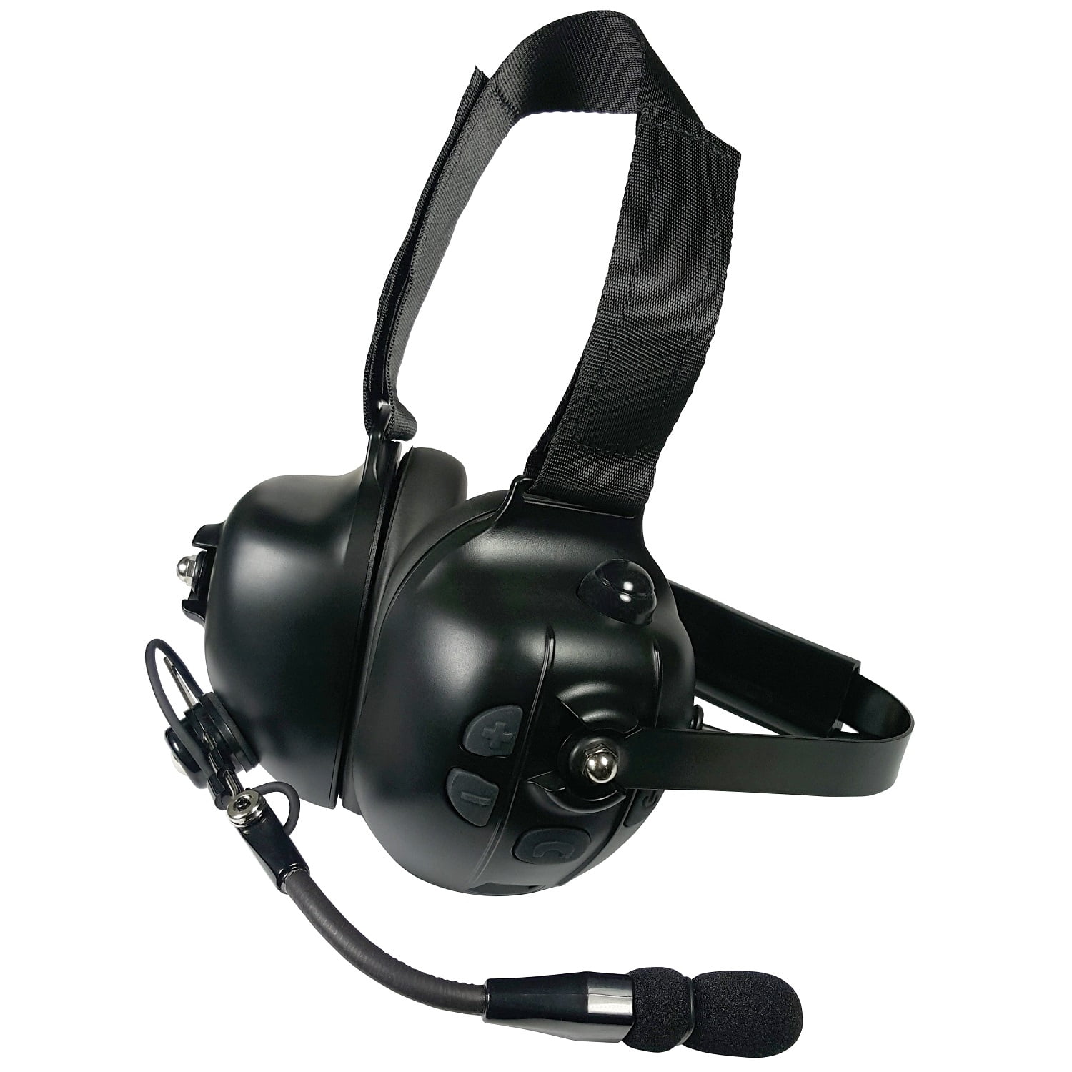 PRYME Wireless PTT Headset - Racing Style with Noise-Cancellng Boom Mic ...
