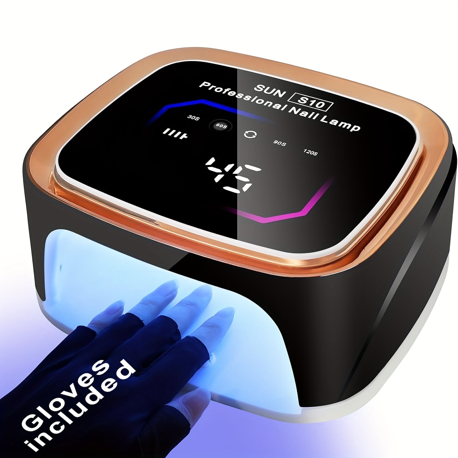 PRYZUNA Rechargeable UV LED Nail Lamp – Cordless Nail Dryer with 36 ...
