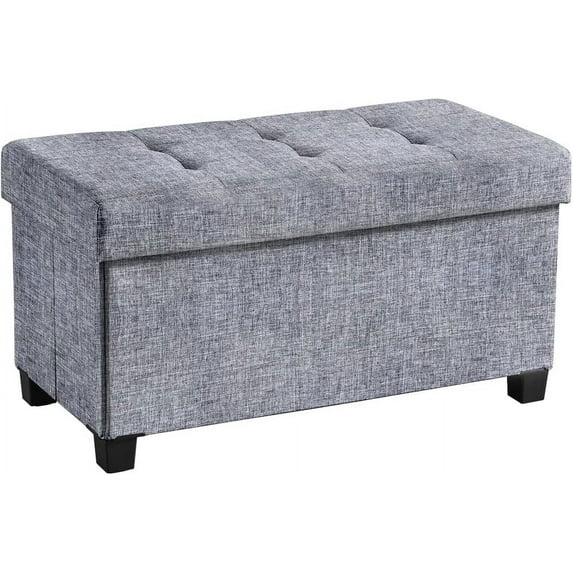 PRZL 30-Inch Folding Storage Ottoman with Bench, Storage Chest, Foot ...