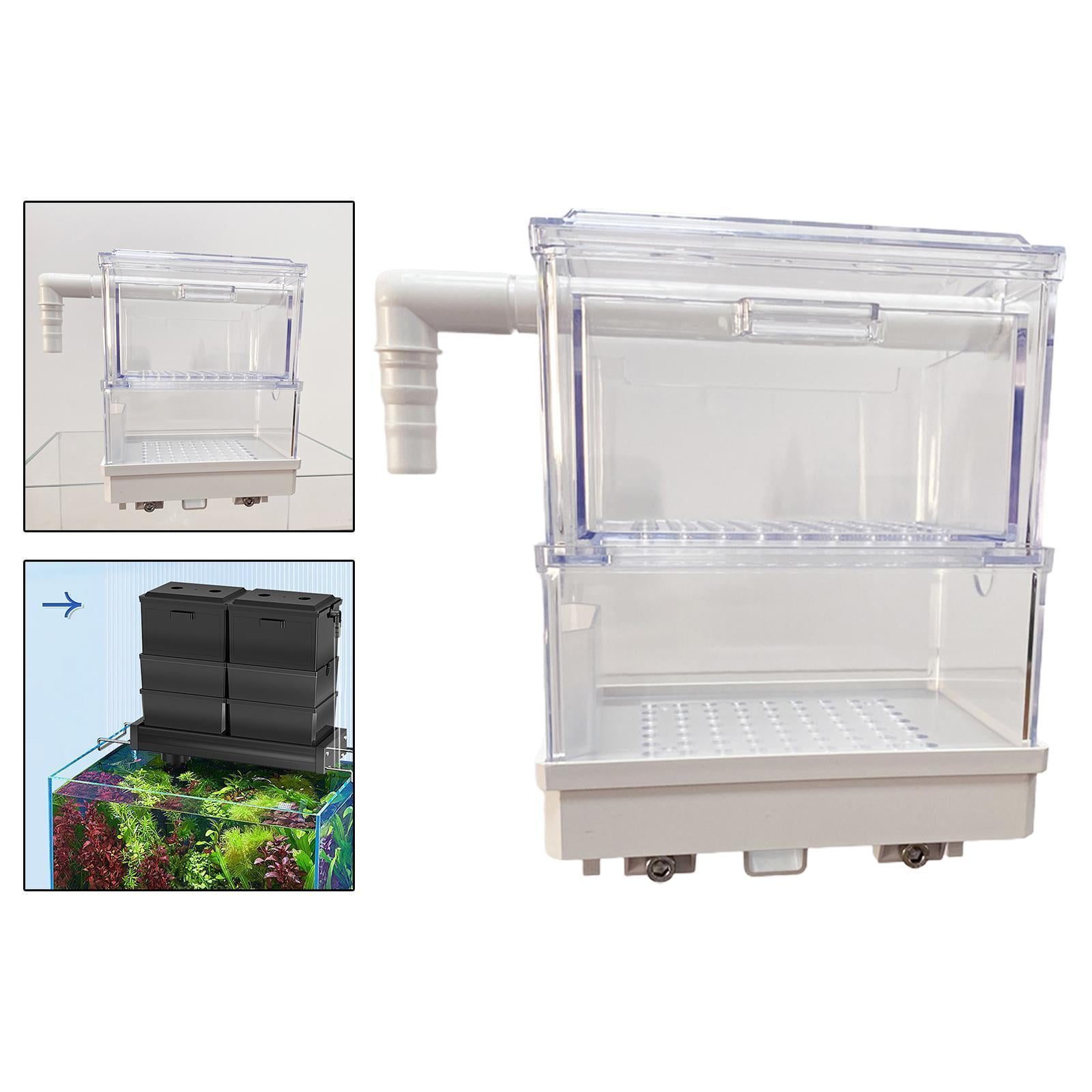 PRZL Aquarium Filter Box Drip Flow Box Clear Circulation Water Cleaning ...