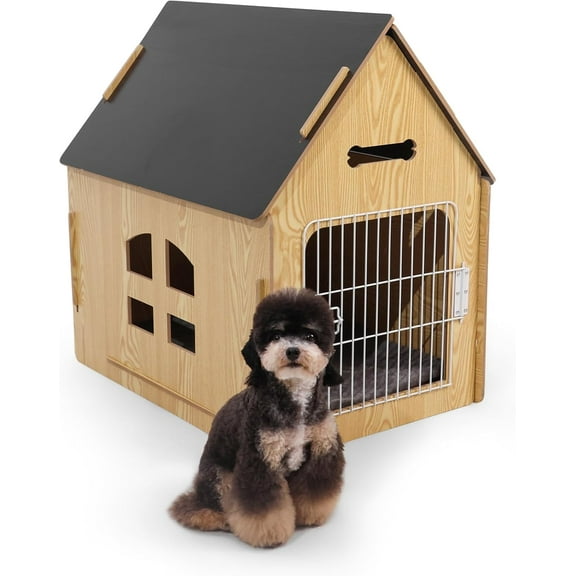 Dog House Indoor for Small Dogs or Cats, Cozy Wooden Design, Small ...