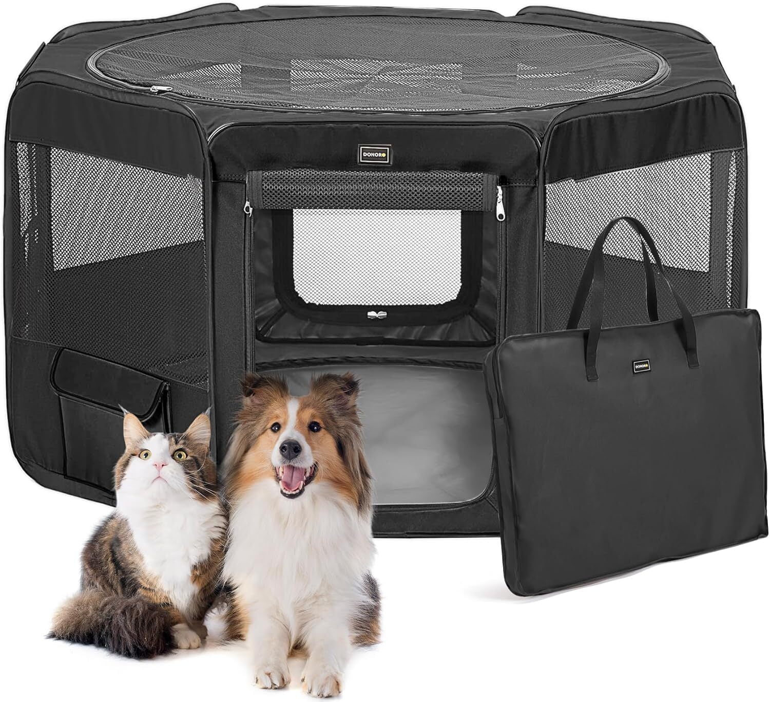 PRZL Dog Playpen 29/36/46/55" Portable Pet Play Pens for Small Dog/Cat ...