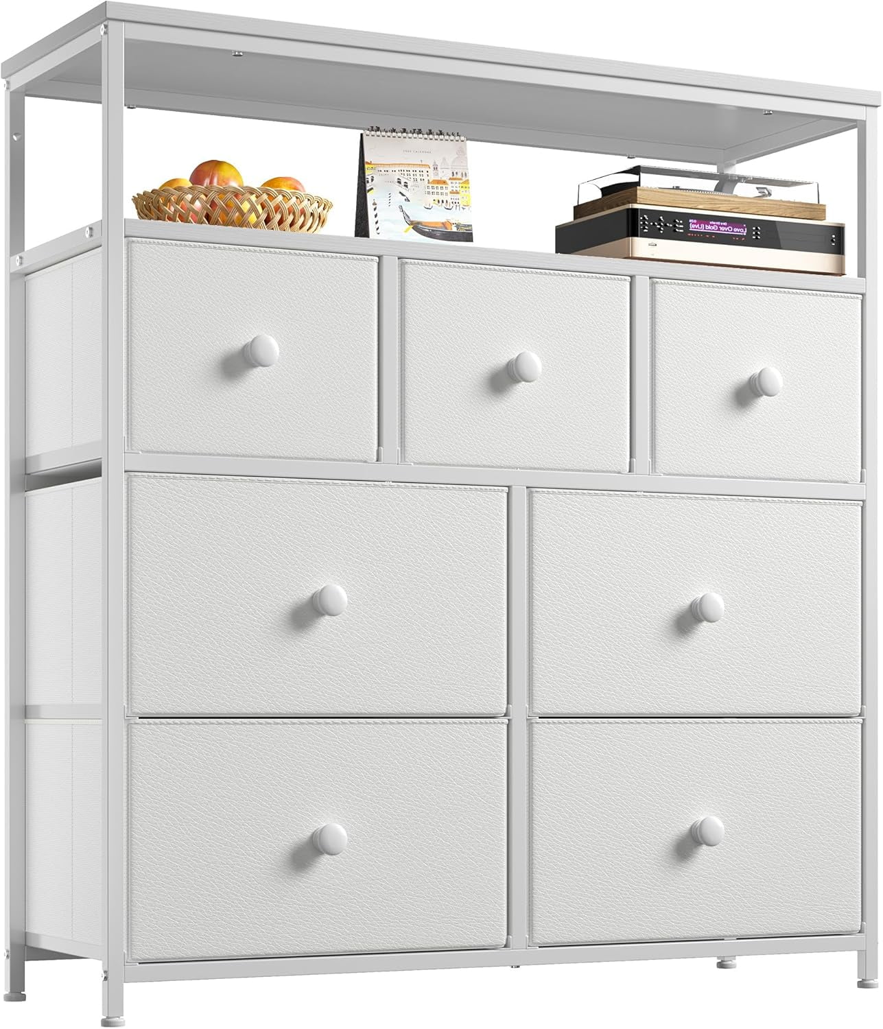 PRZL Dresser for Bedroom with 7 Drawers, Purple Dressers & Chests of ...