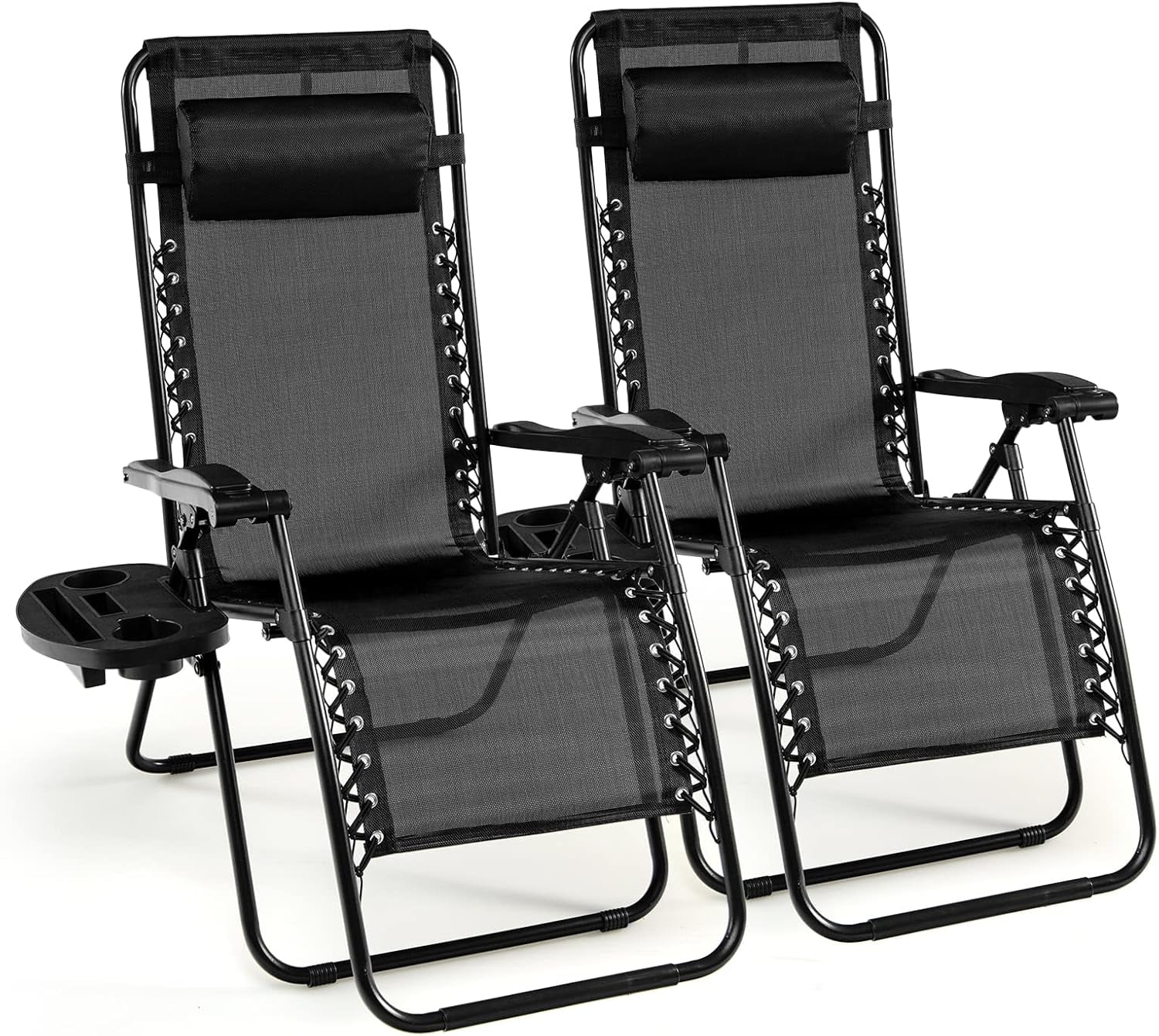 PRZL Folding Reclining Lounge Chair, Outdoor Zero Gravity Recliner W ...