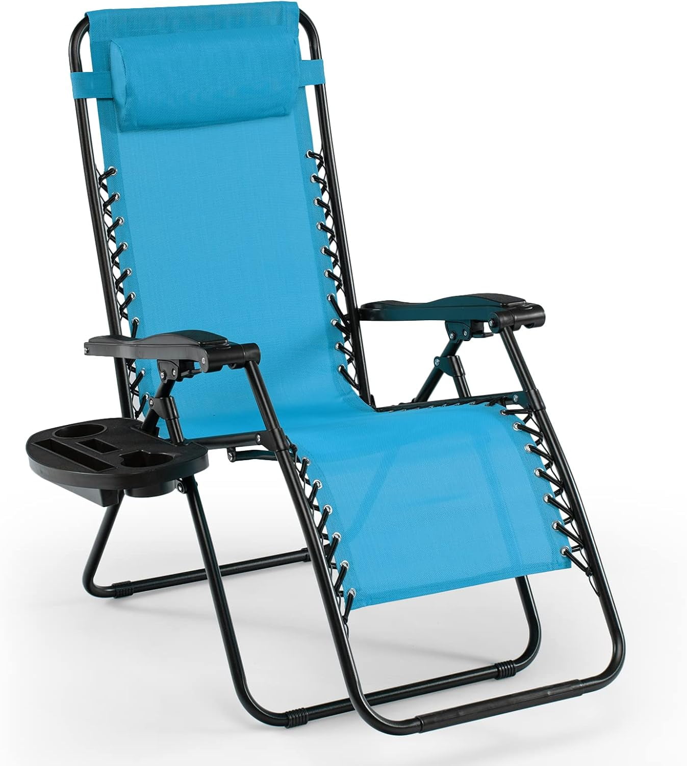 PRZL Folding Reclining Lounge Chair, Outdoor Zero Gravity Recliner W ...