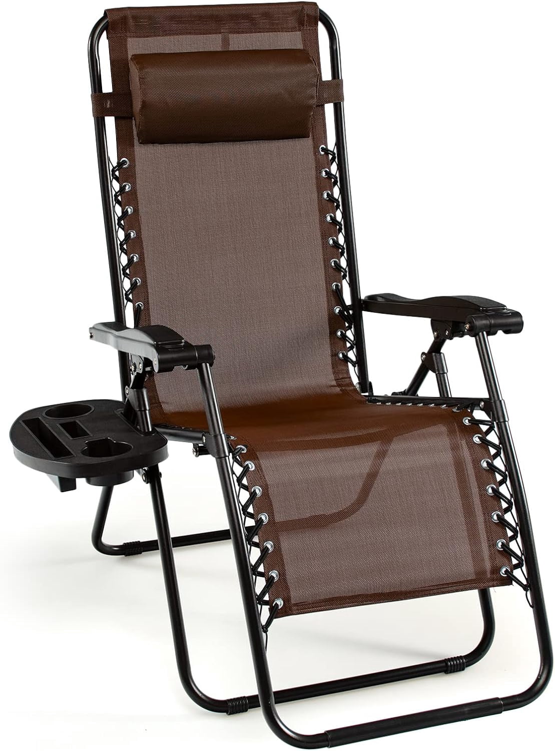 PRZL Folding Reclining Lounge Chair, Outdoor Zero Gravity Recliner W ...