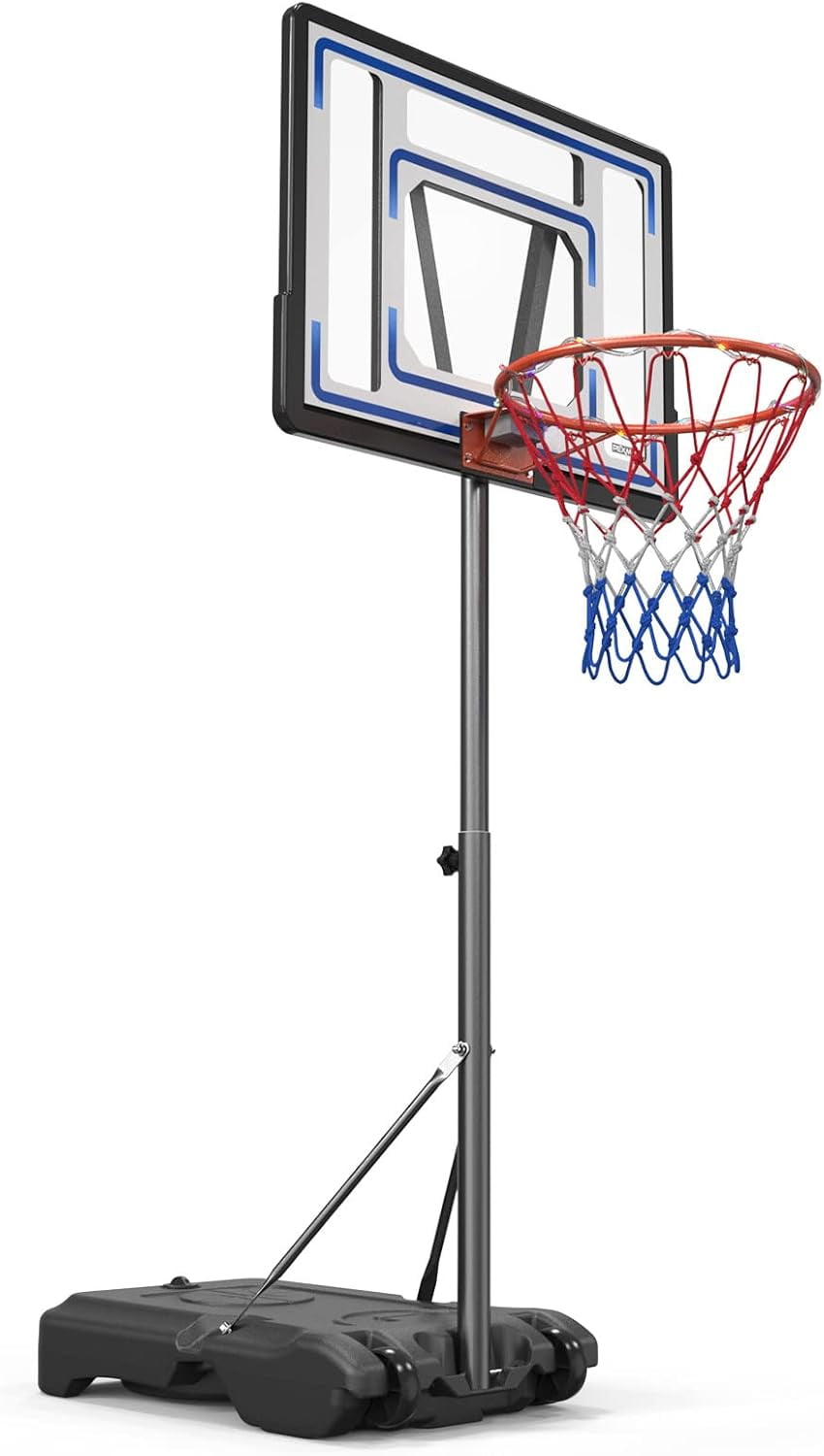 PRZL Poolside Basketball Hoop, Adjustable Height 45"-53" Swimming Pool ...