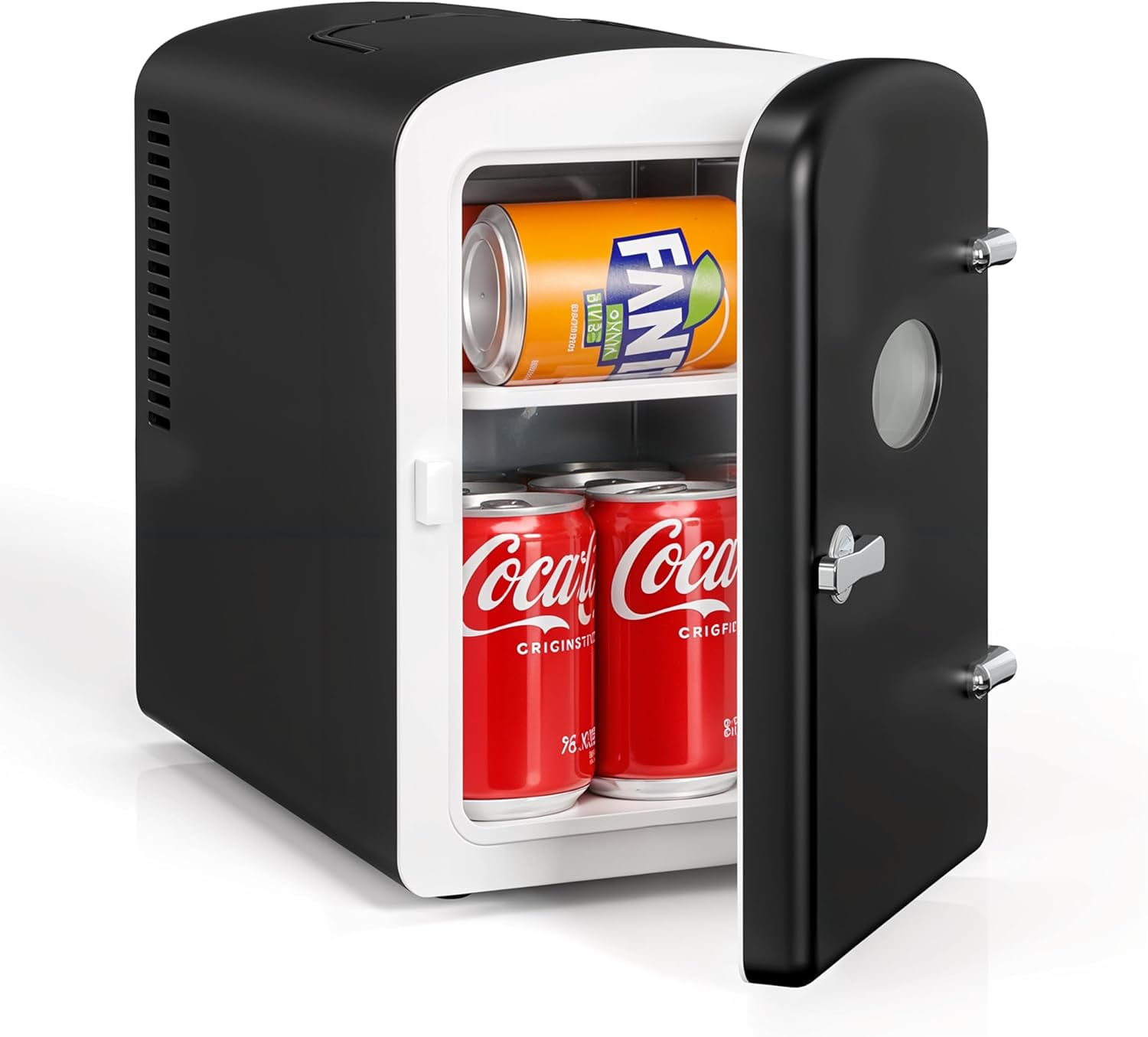 PRZL Portable Mini Fridge, 6 Liter 9 Can Cooler and Warmer Compact ...