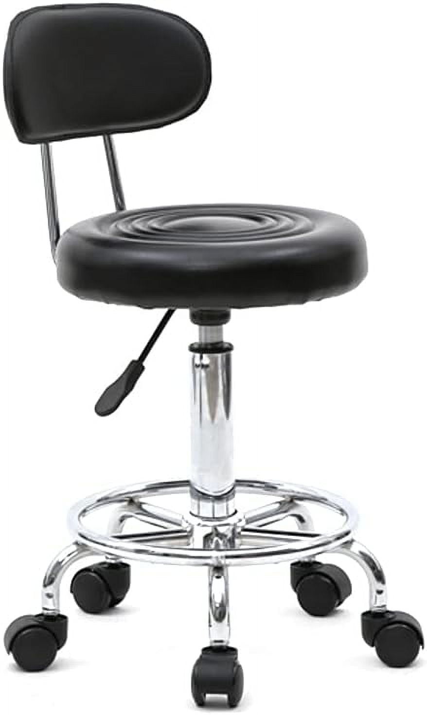 PRZL Saddle Stool Chair,Round Saddle Stool Rolling with Footrest ...