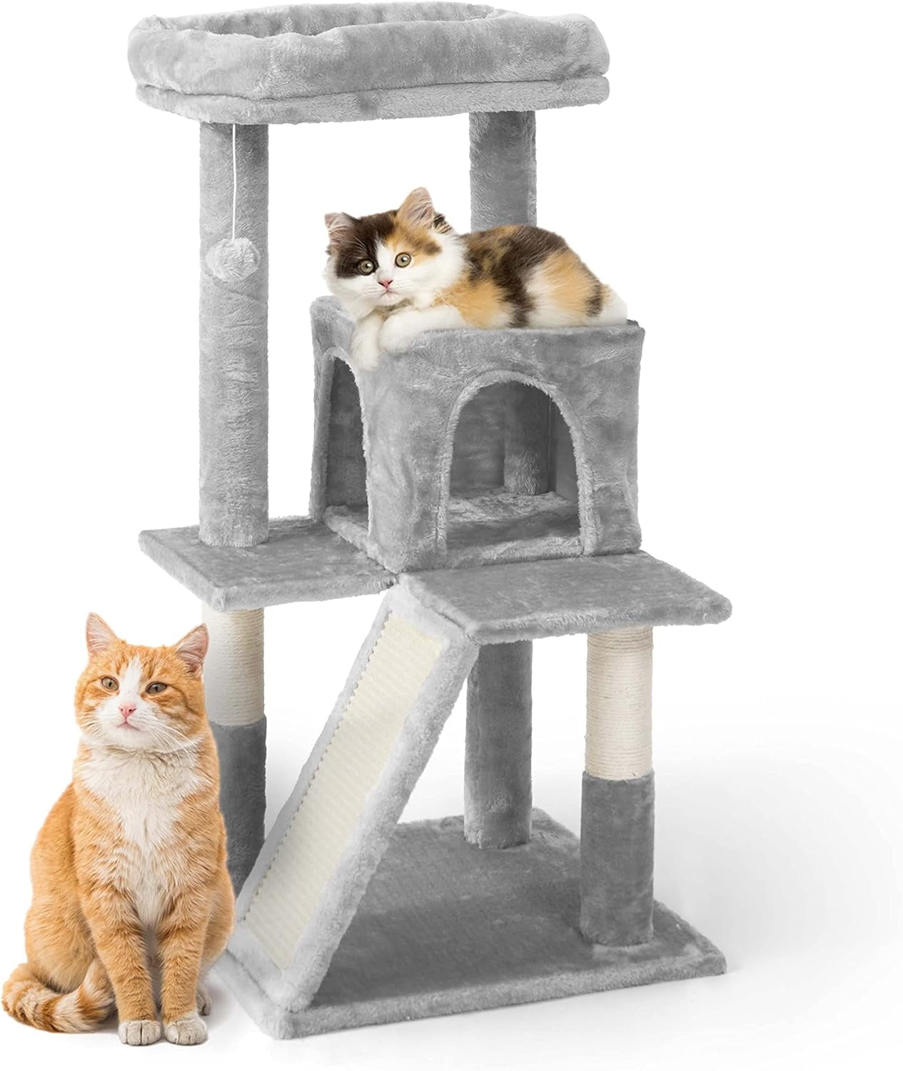 PRZL Tall Cat Tree for Indoor Large Cats or Kittens, Multi-Level Cat ...