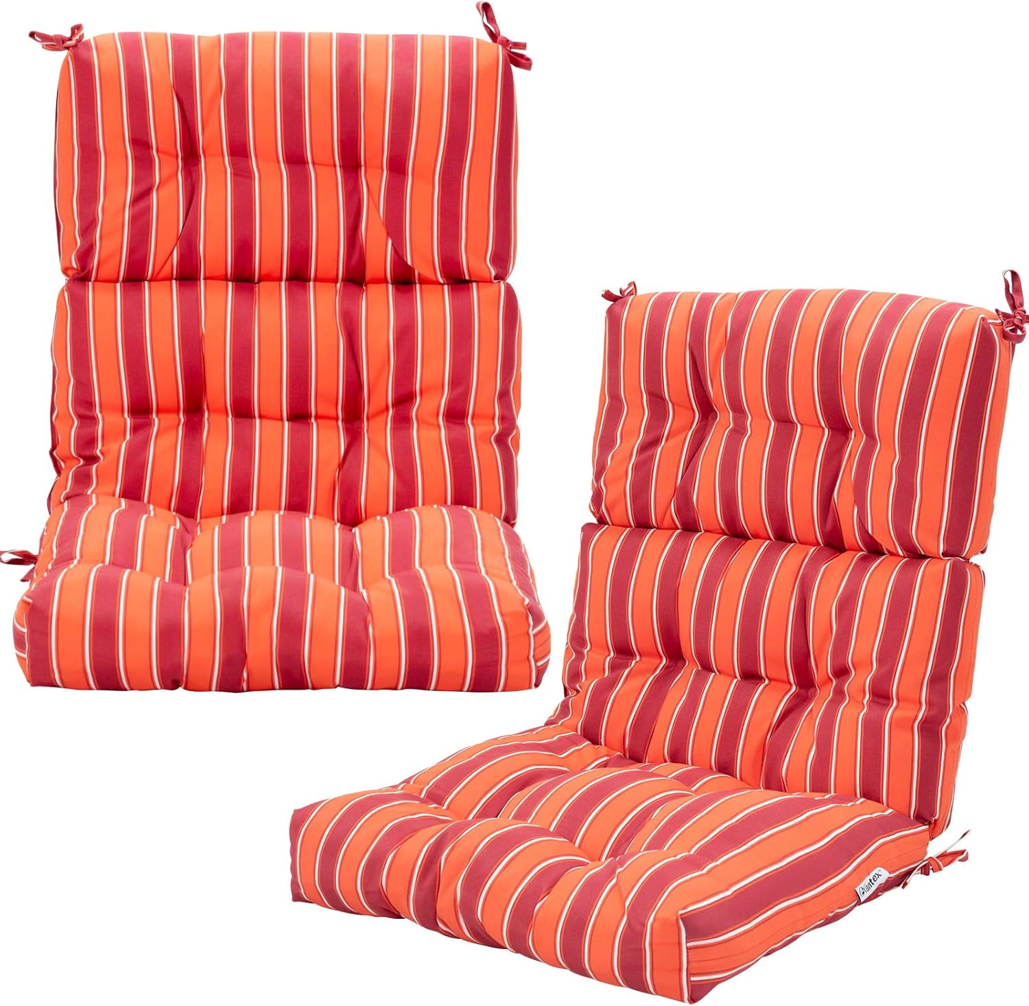PRZL Tufted Outdoor Patio Chair Cushion 4.5", High Back Chair Cushion ...