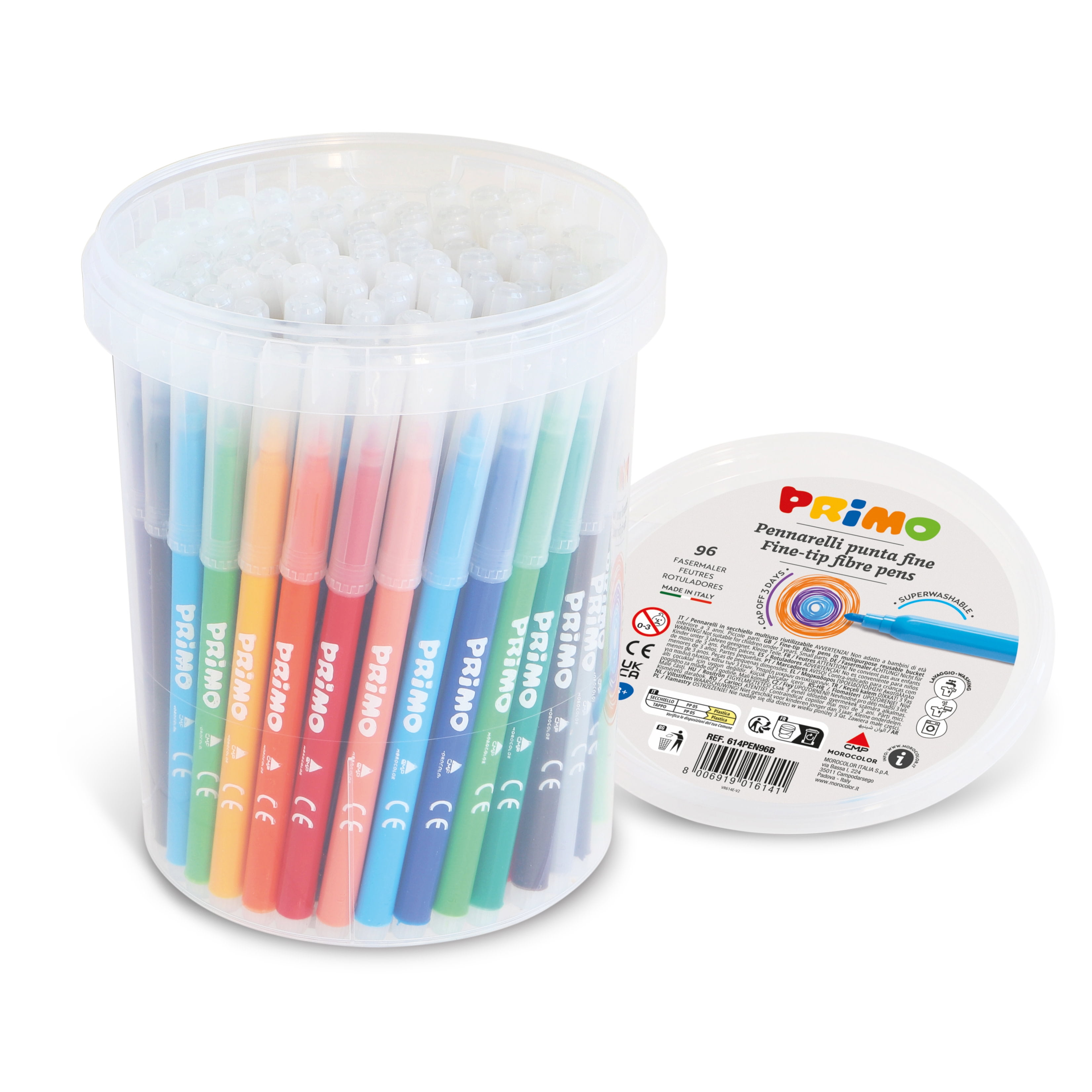 PRiMO Fine Tip Marker Set, 96-Bucket Set with 12 Colors - Walmart.com