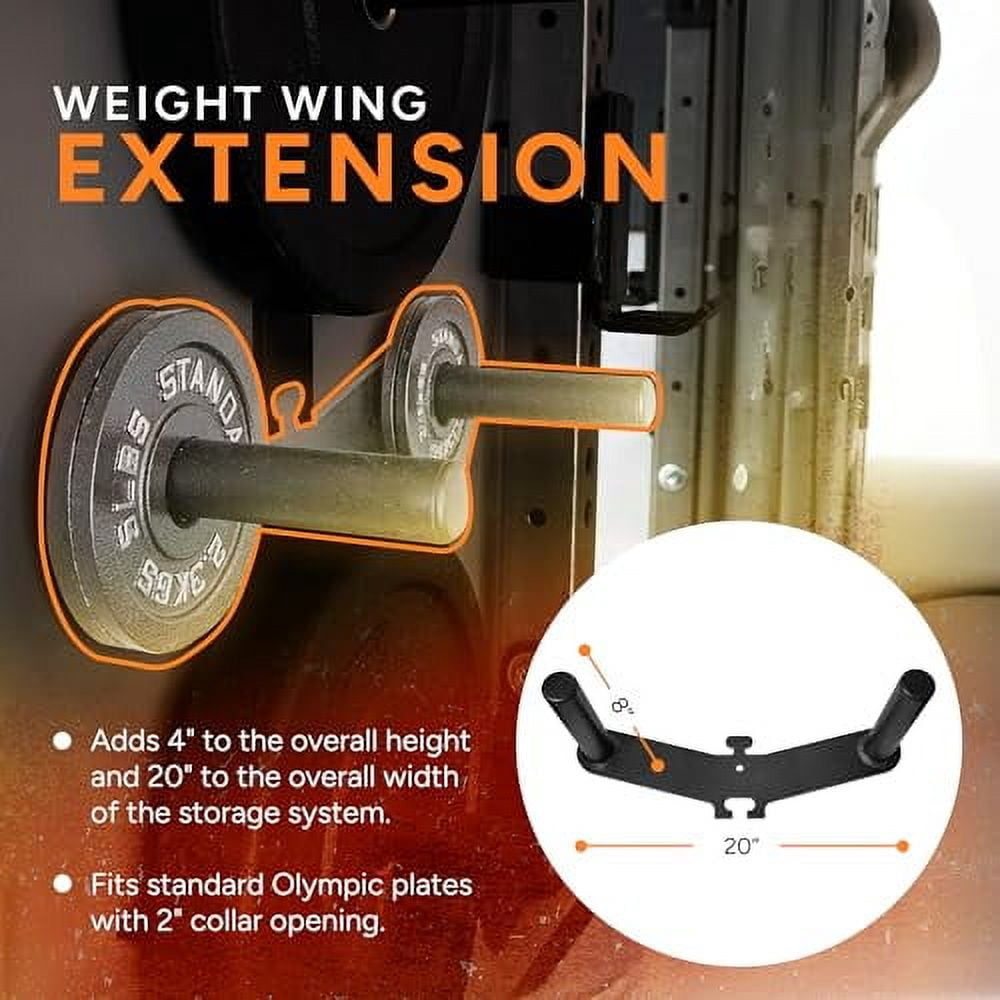 PRx Performance Profile Weight Plate Storage 3-Peg or 4-Peg Wall ...