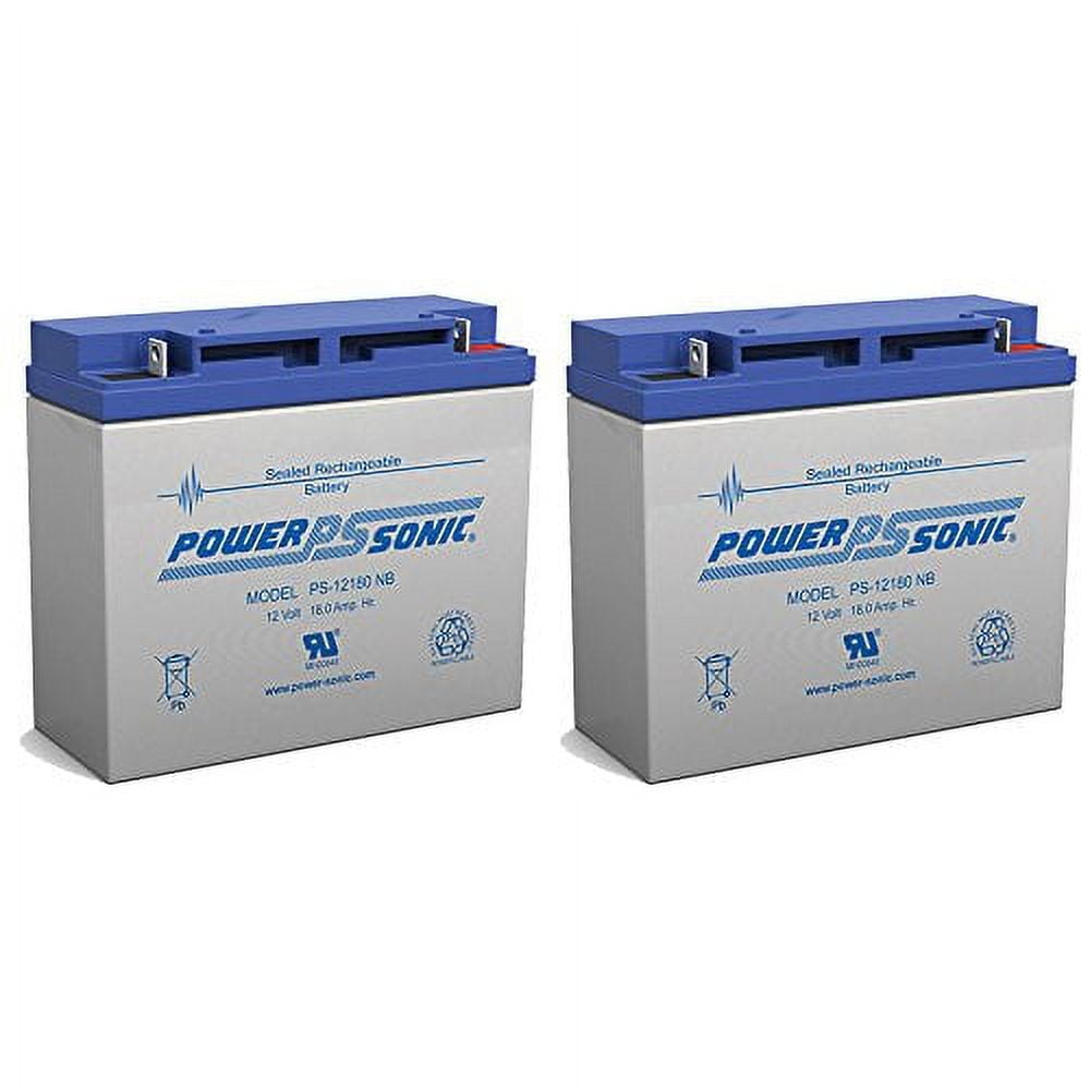 PS-12180NB 12v 18Ah Lead Acid Battery 12VOLT - PACK OF 2 - Walmart.com