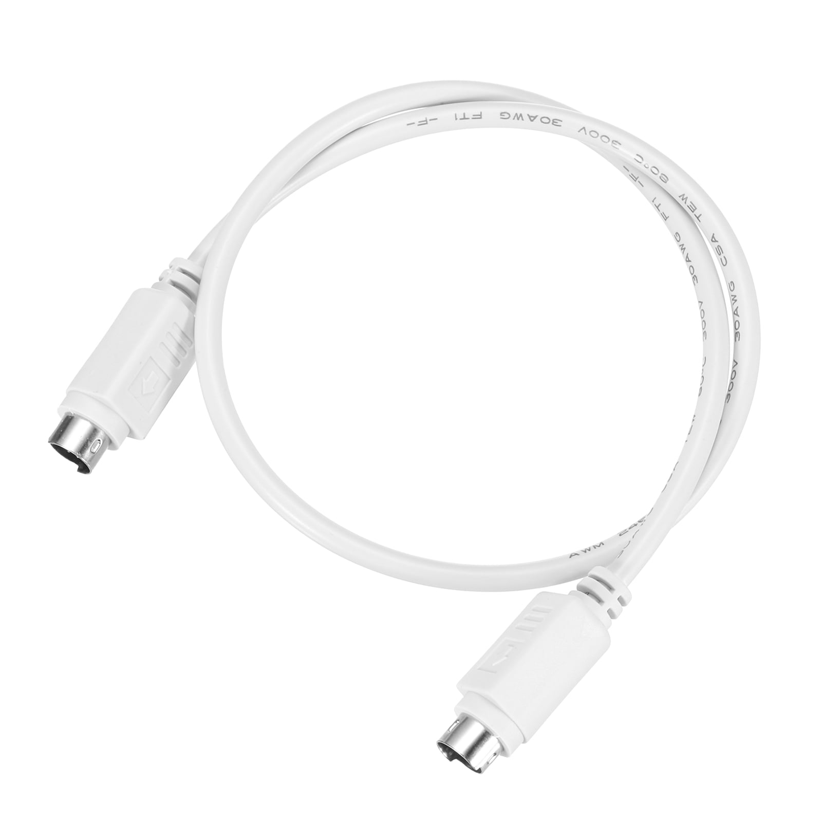 PS/2 Mouse and Keyboard Extension Cable 6 Pin 1.6 Feet Male to Male ...