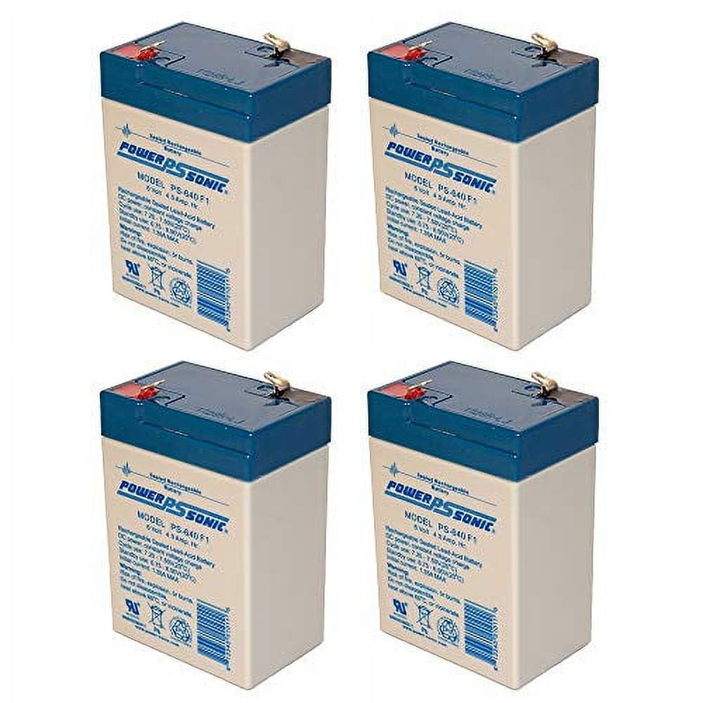 PS-640 SLA Battery 6v 4.5AH F1 Terminal - 4 Pack - Walmart.com